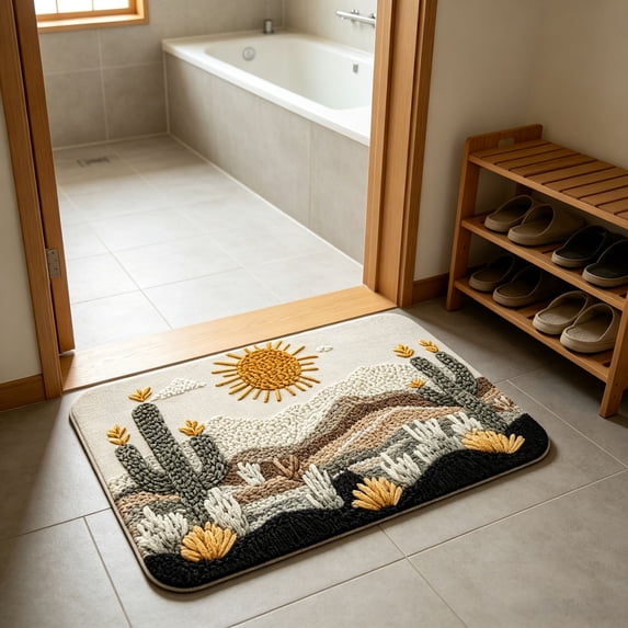 Eolstice Cute Soft Diatomite Bath Mat, Thick Absorbent Quick Drying ...