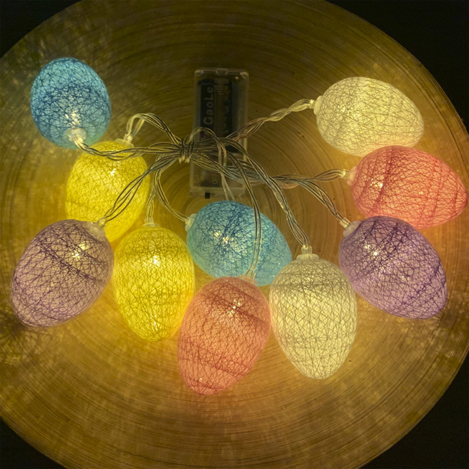 Eolstice Easter Egg LED String Lights, Egg Shaped Decorative Lights ...