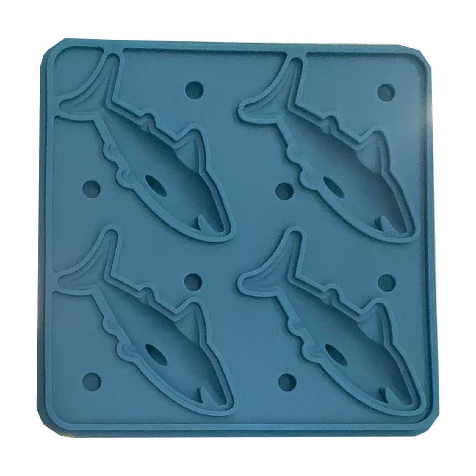 Eolstice Flexible Silicone Shark Ice Cube Tray Mold, Easy Release Frozen Shape Maker For Drinks ...