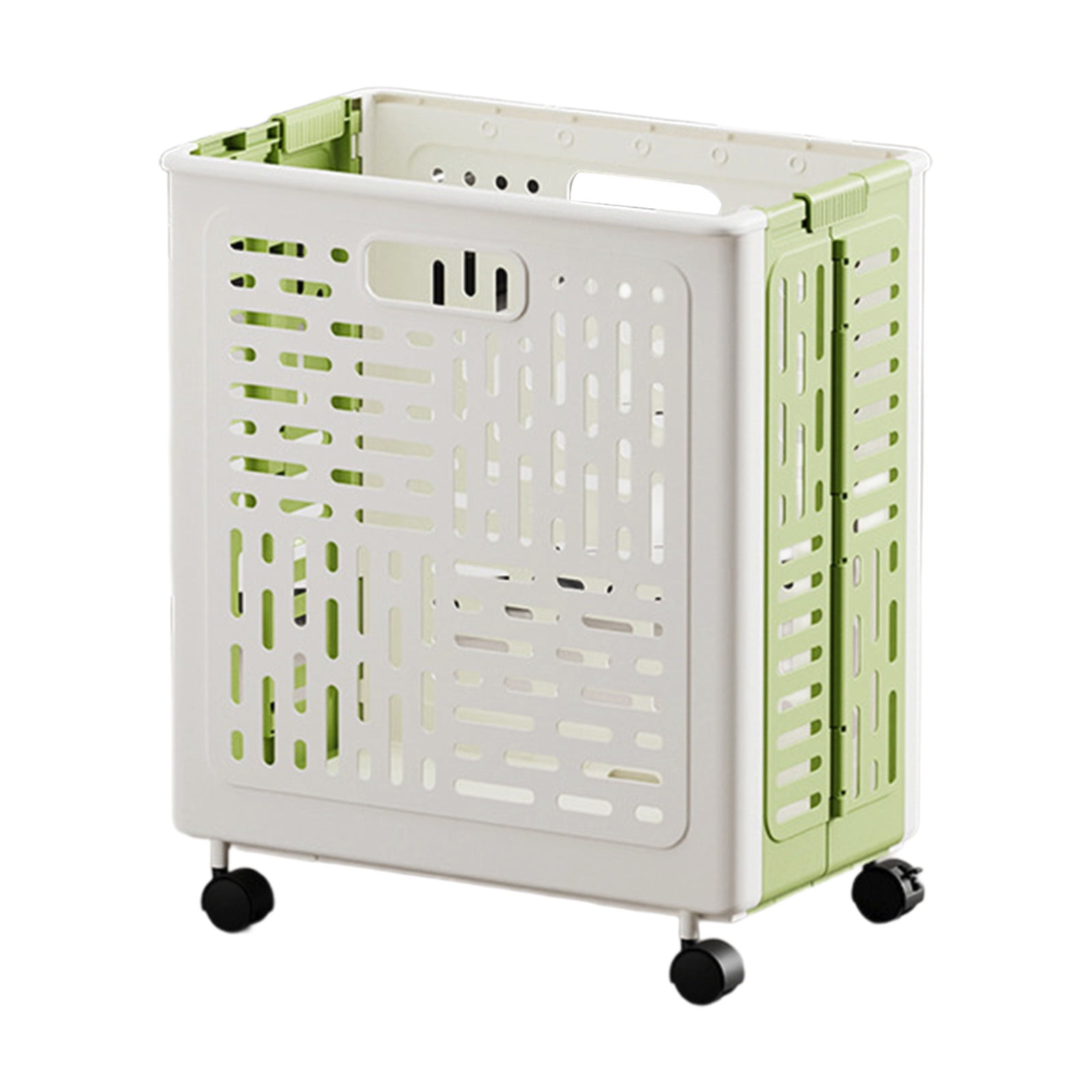 Eolstice Foldable Laundry Hamper Basket, Portable with Wheels and ...