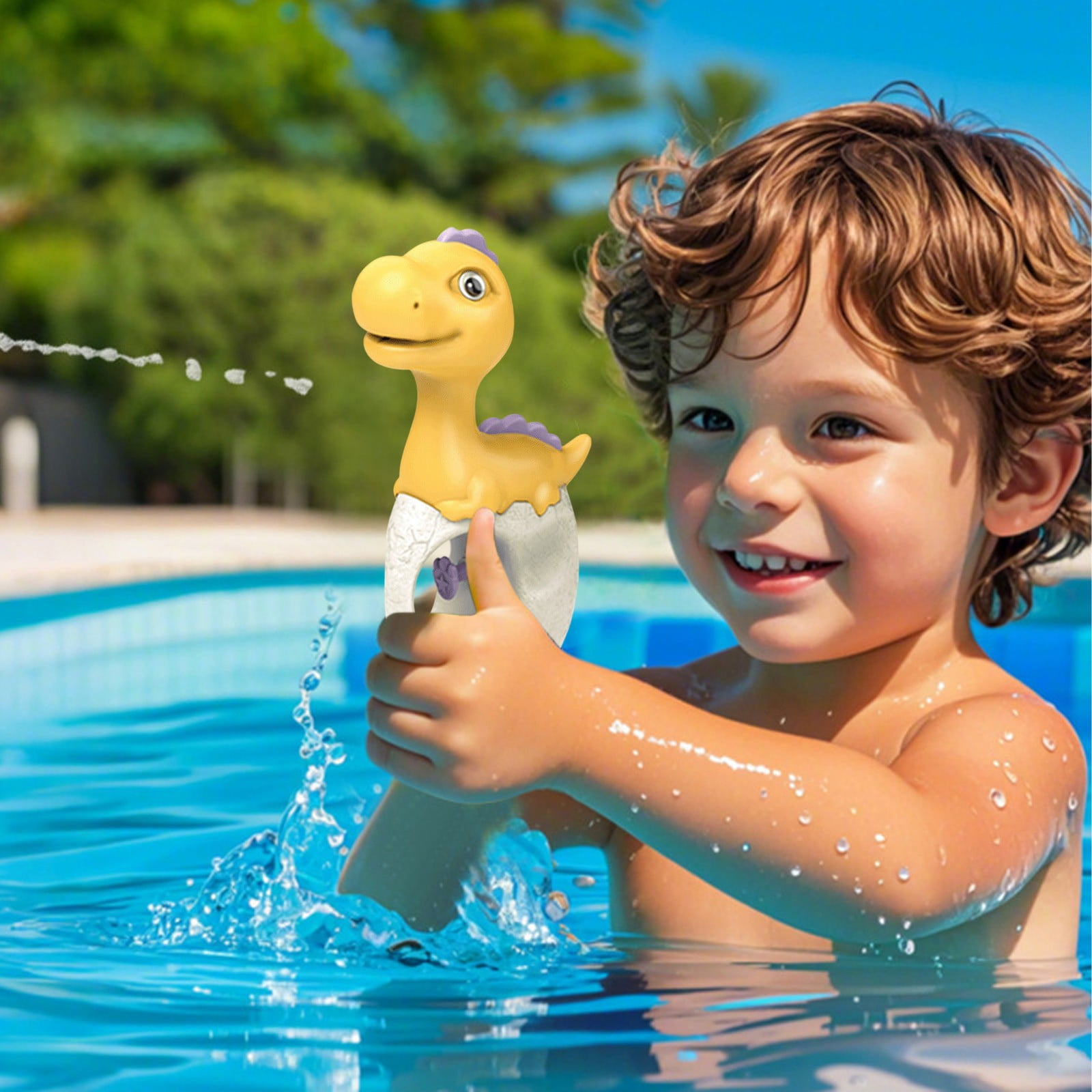 Eolstice Hand Operated Water Spray Toy, Continuous Stream Function ...