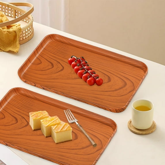 Eolstice Imitation Wood Grain Tray, Baking Pan Design for Kitchen Use ...