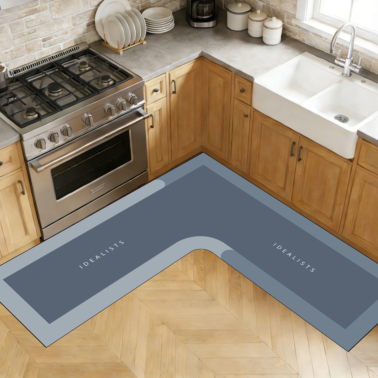 Eolstice Kitchen Rug Living Room Carpet, Floor Kitchen Mats L Corner ...