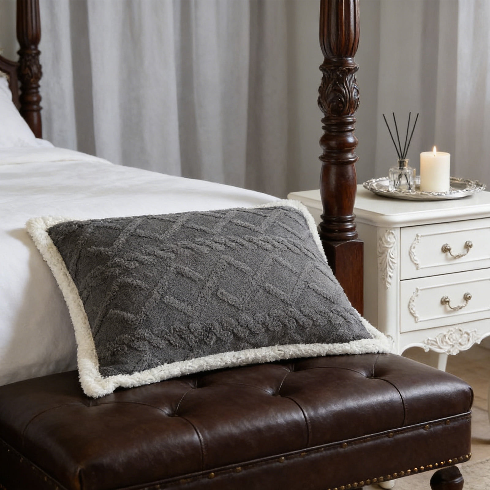 Eolstice Milk Fleece Pillowcase, Winter Taffeta Fleece Thermal Pillow ...