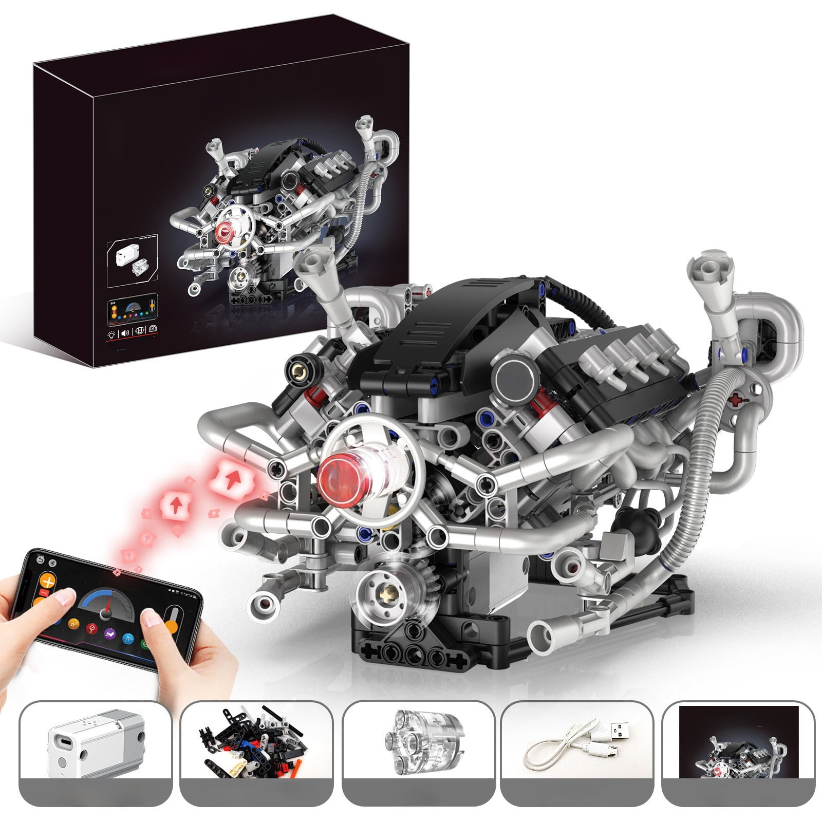 Eolstice Model Mechanical Power Assembly Kit, Building Kit, Educational ...