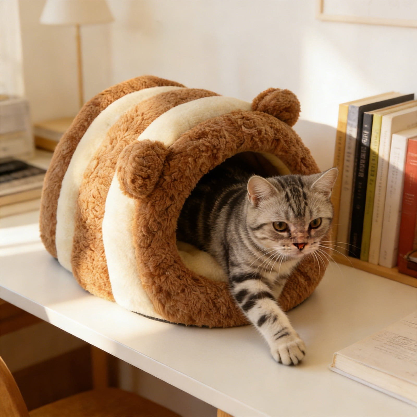 Eolstice Pet Bed Pet Villa, Removable Dog Bed, Winter Warm Cats Bed ...