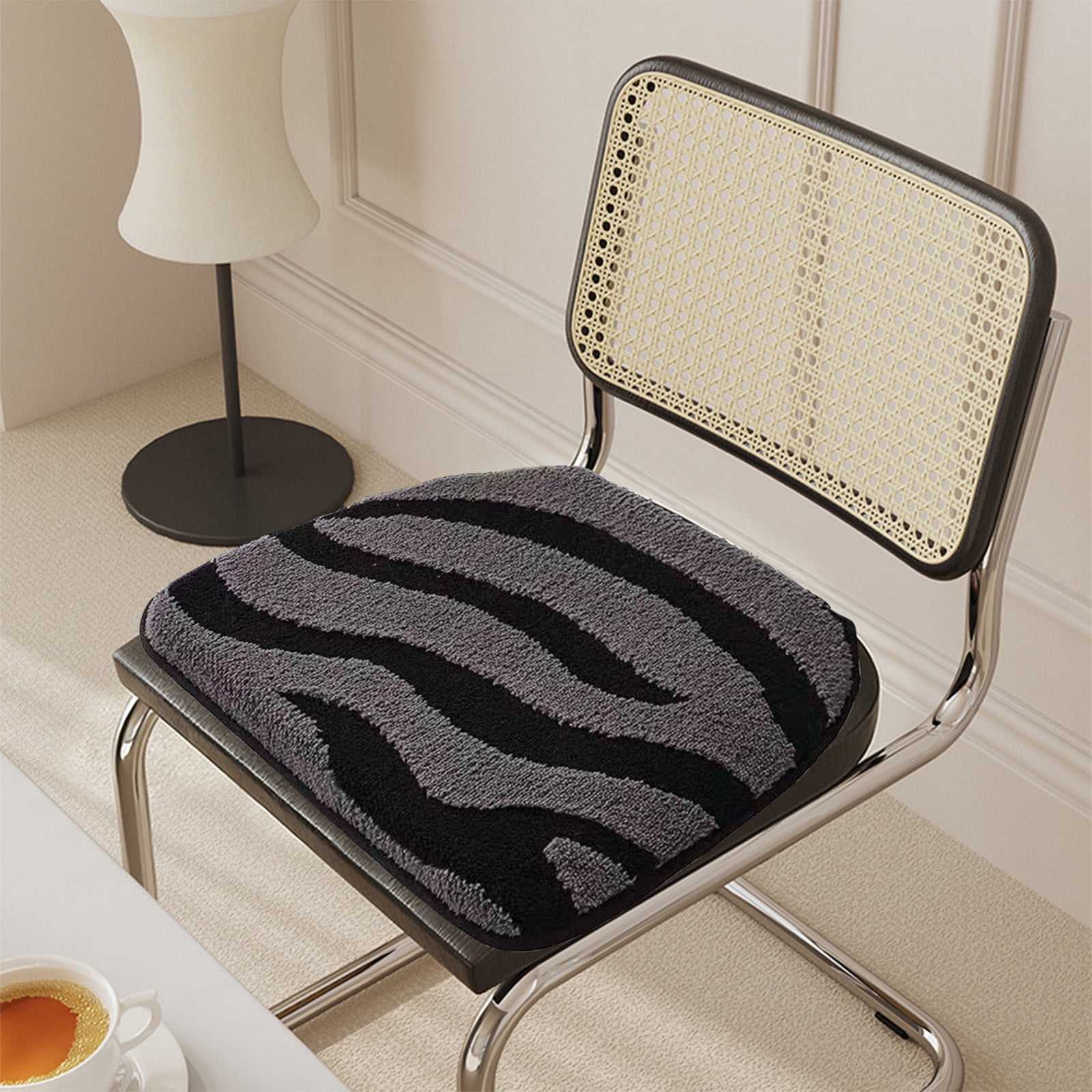 Eolstice Plush Dining Chair Cushion, Washable Rabbit Shaped Seat Pad ...