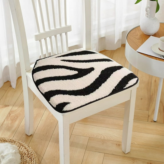 Eolstice Plush Dining Chair Cushion, Washable Rabbit Shaped Seat Pad ...