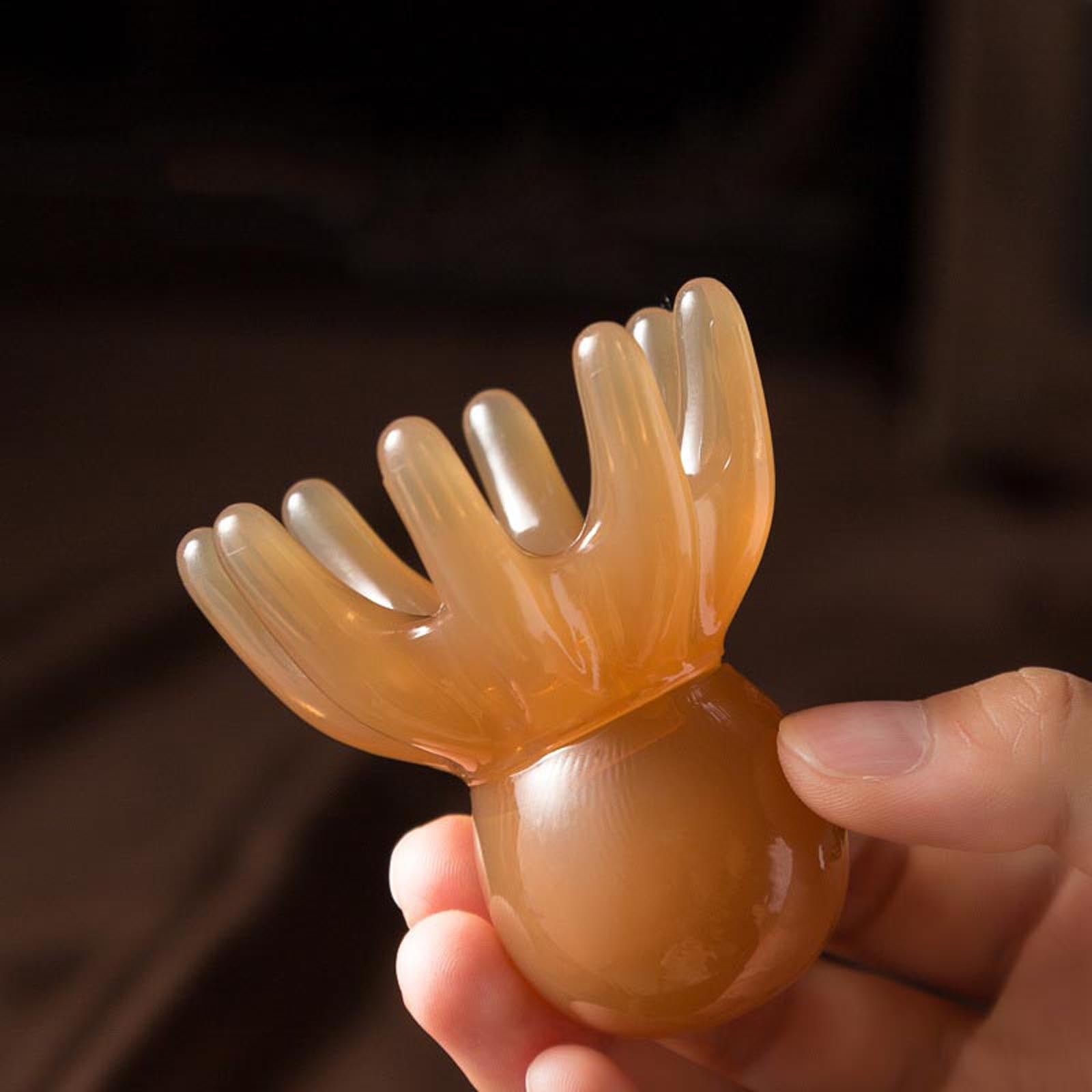 Eolstice Portable Prong Head Massage Comb, Scalp Stress Relief Comb ...