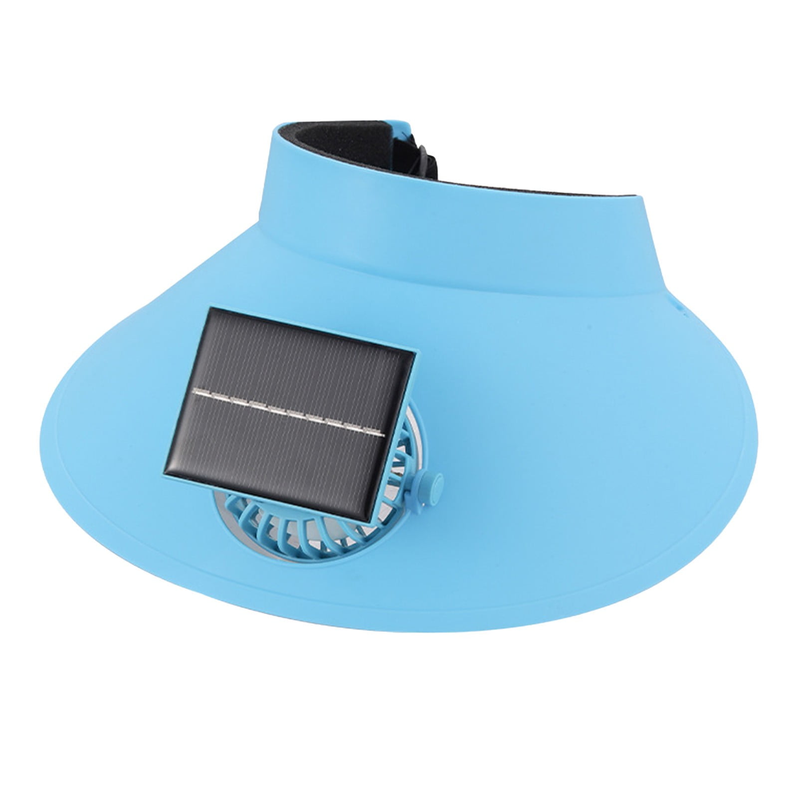 Eolstice Rotatable Solar Fan Sun Protection Hat, USB Backup Charging ...