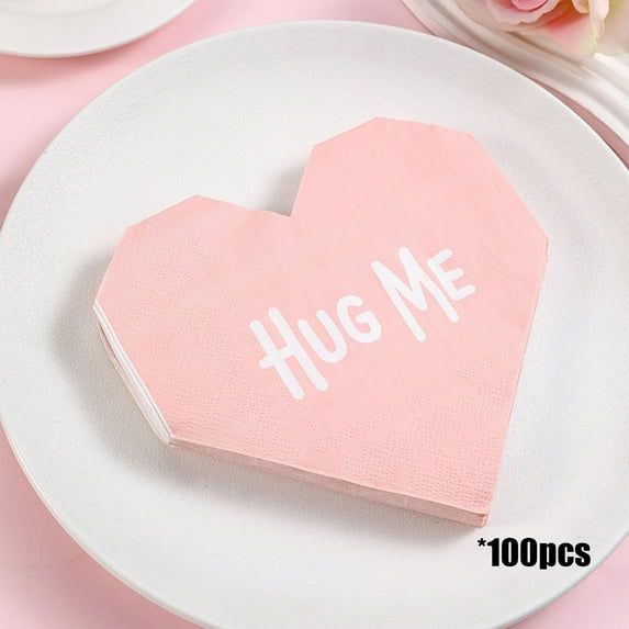 Eolstice Valentines Day Paper Napkins, Disposable Patterns Napkins ...