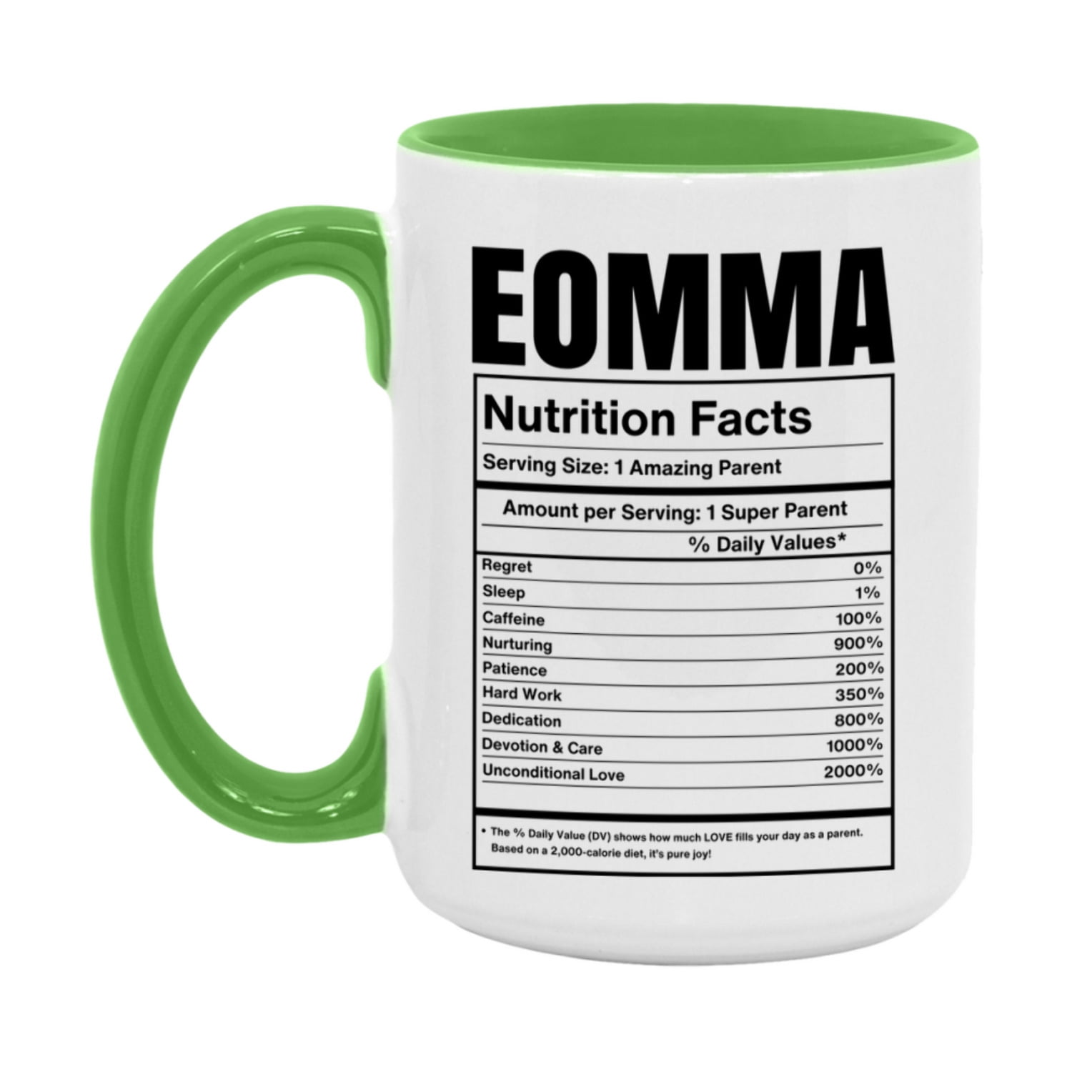 Eomma Coffee Mug, Nutrition Facts Mug For Eomma, Funny Gift For Eomma, 11Oz Or 15Oz Cup ...