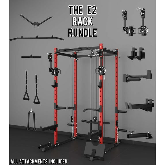 Eonfit E2 Power Cage with 3D Rotation Arms - Multi-Functional Power ...