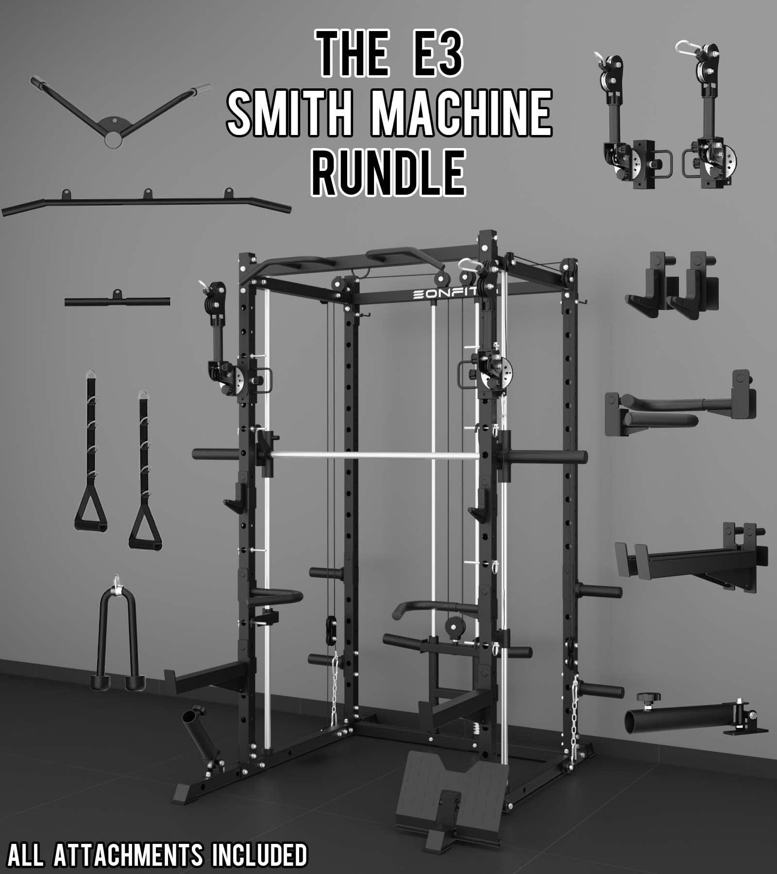Eonfit E3 Smith Machine with 3D Rotating Arm for Home Gym Equipment ...