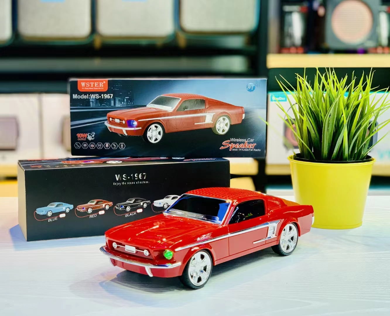 Eonko classic ford mustang gt car shaped bluetooth speaker ws-1967 with ...