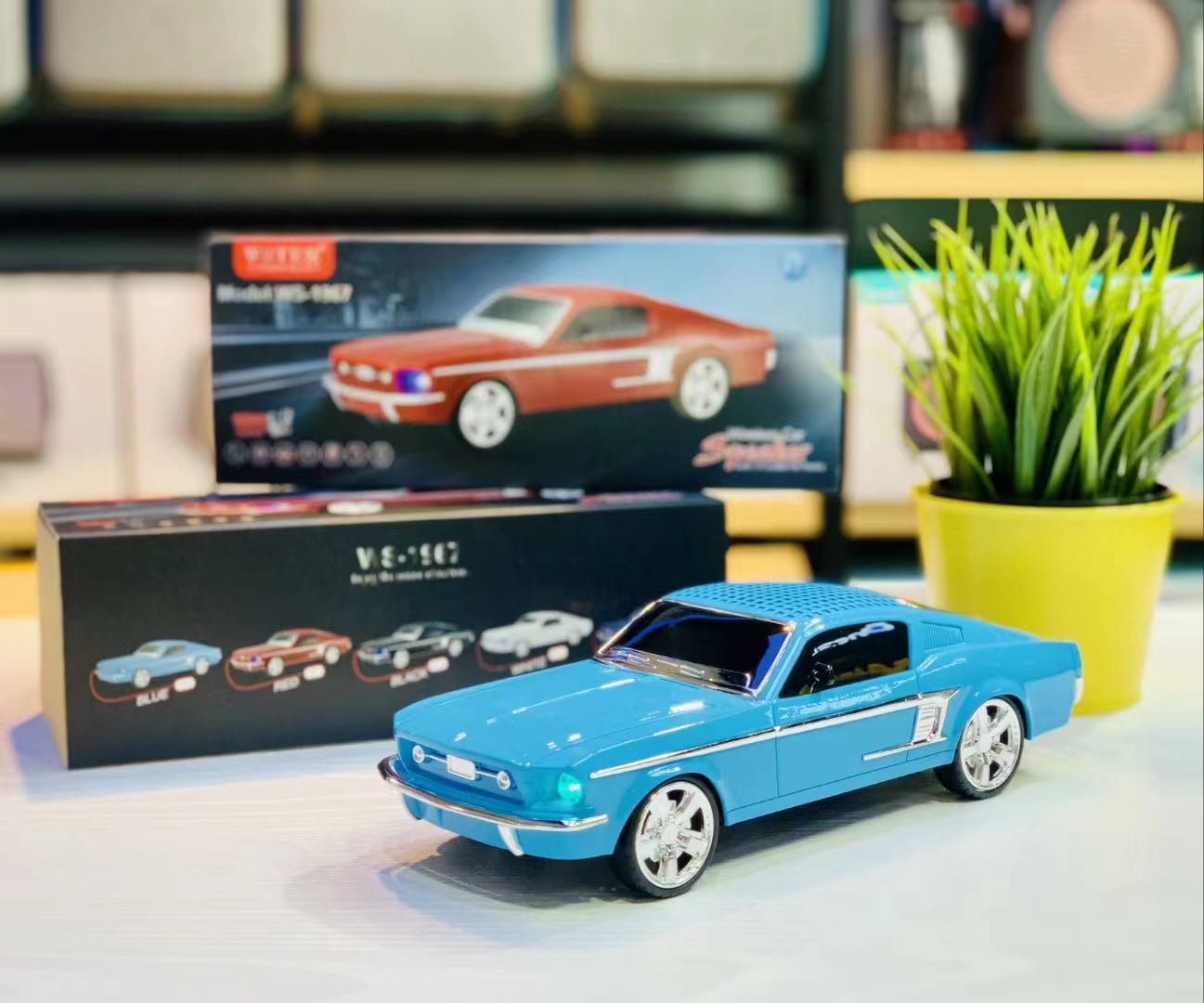Eonko classic ford mustang gt car shaped bluetooth speaker ws-1967 with ...