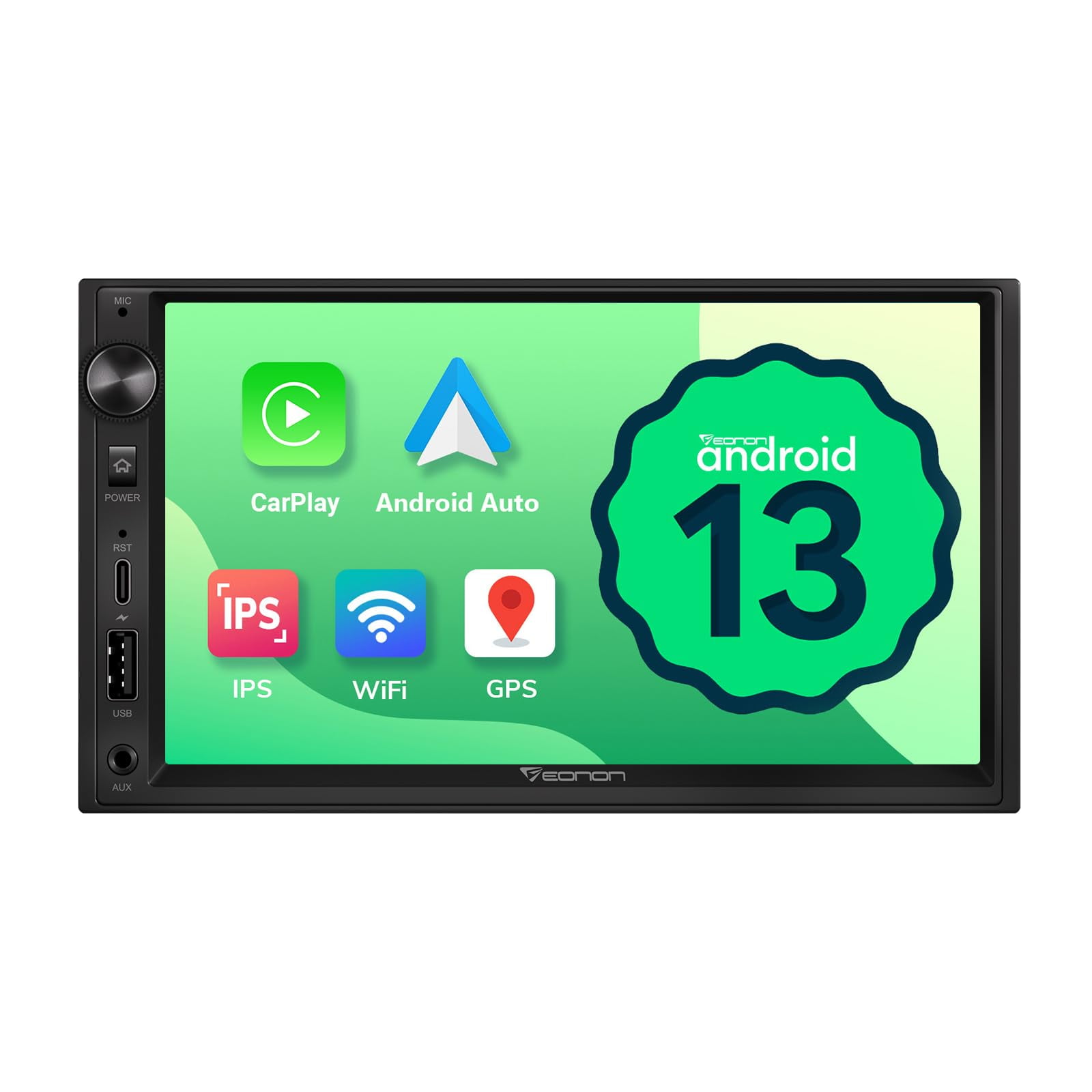 Eonon Android 13 Double Din Car Stereo 7 Inch Apple CarPlay Radio Android Auto Touch Screen ...