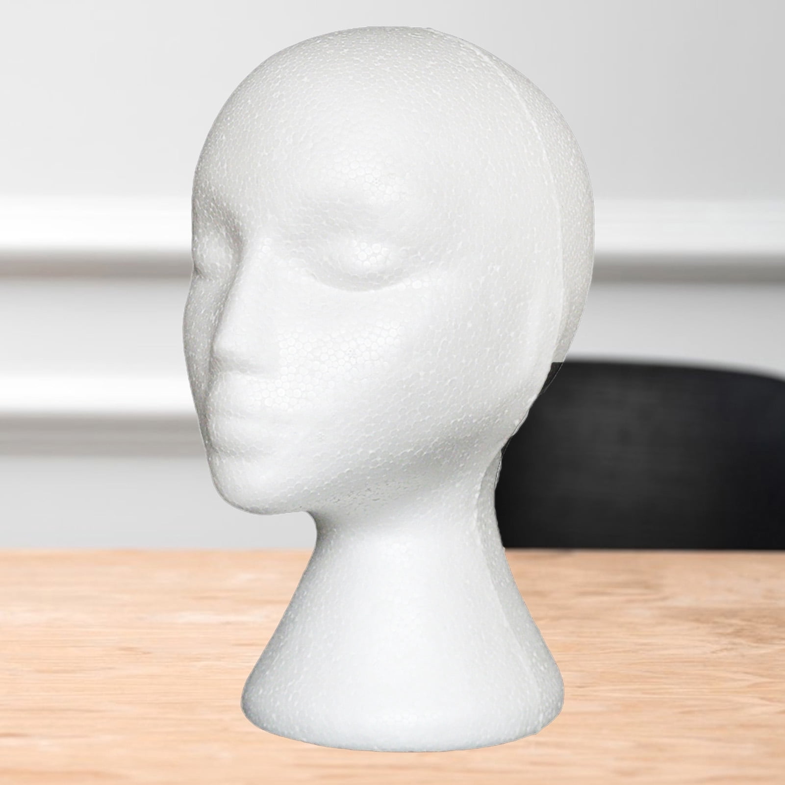 Eonox Foam White Mannequin Head, Lightweight Non-Slip Wig Display Model ...