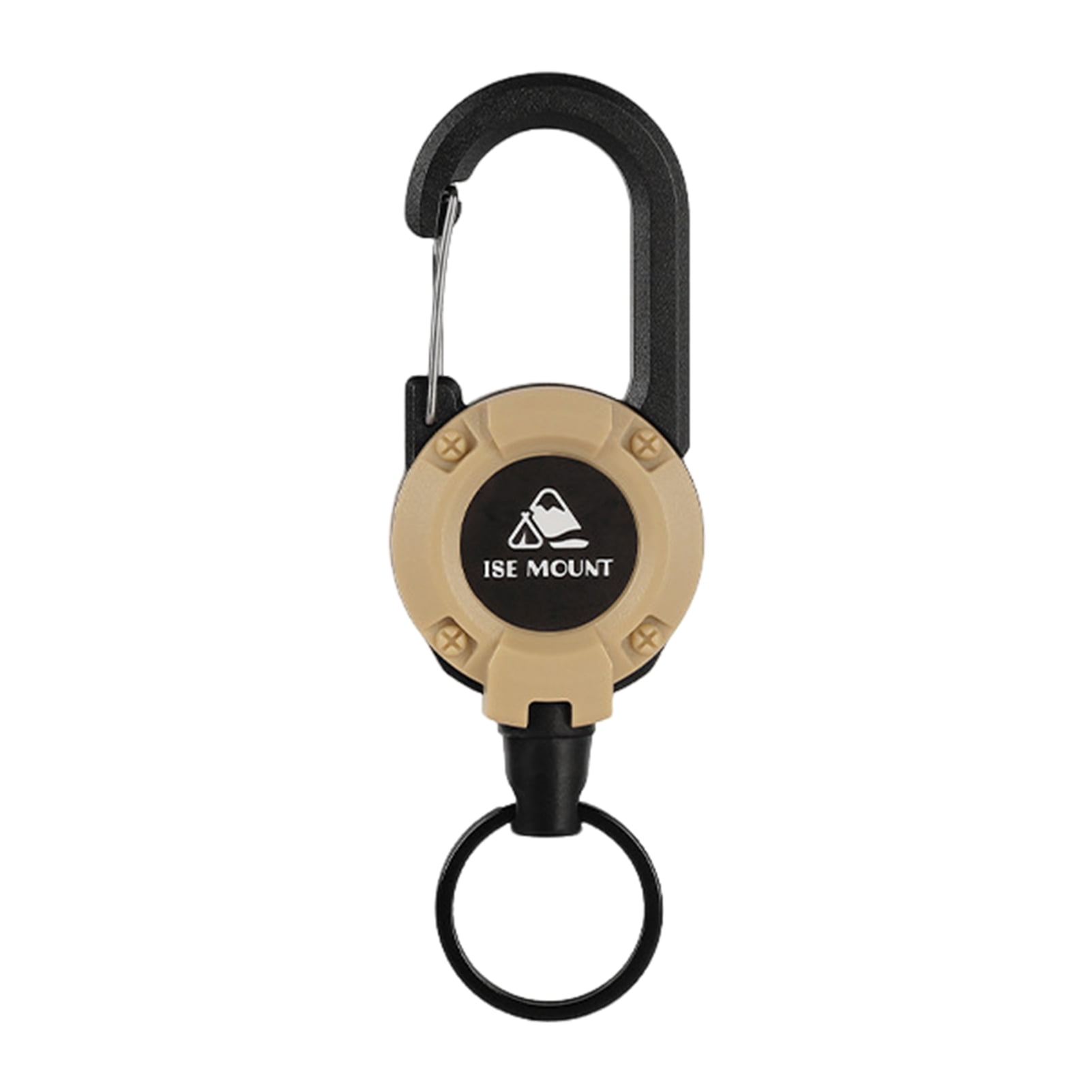 Eonox Retractable Keychain with 60CM Steel Wire Rope Carabiner Badge ...