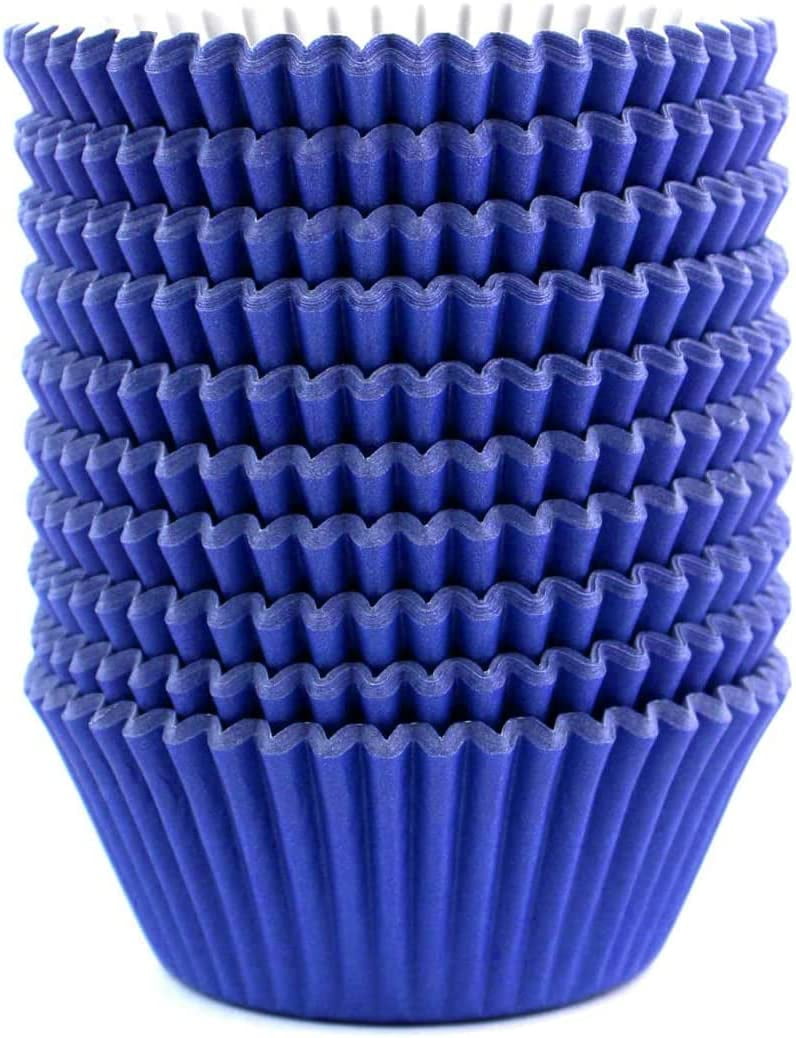 Eoonfirst Standard Blue Baking Cups, No Smell, No Poison (200 Count ...