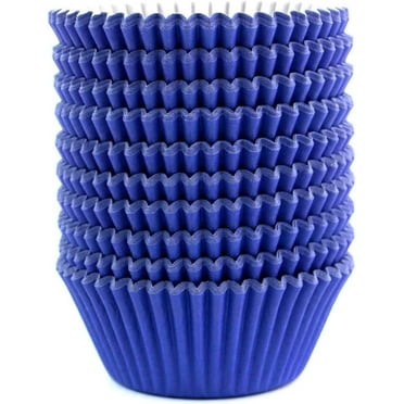 Bakexcel Standard Baking Cups, Classic Blue Greaseproof Festive Cupcake ...