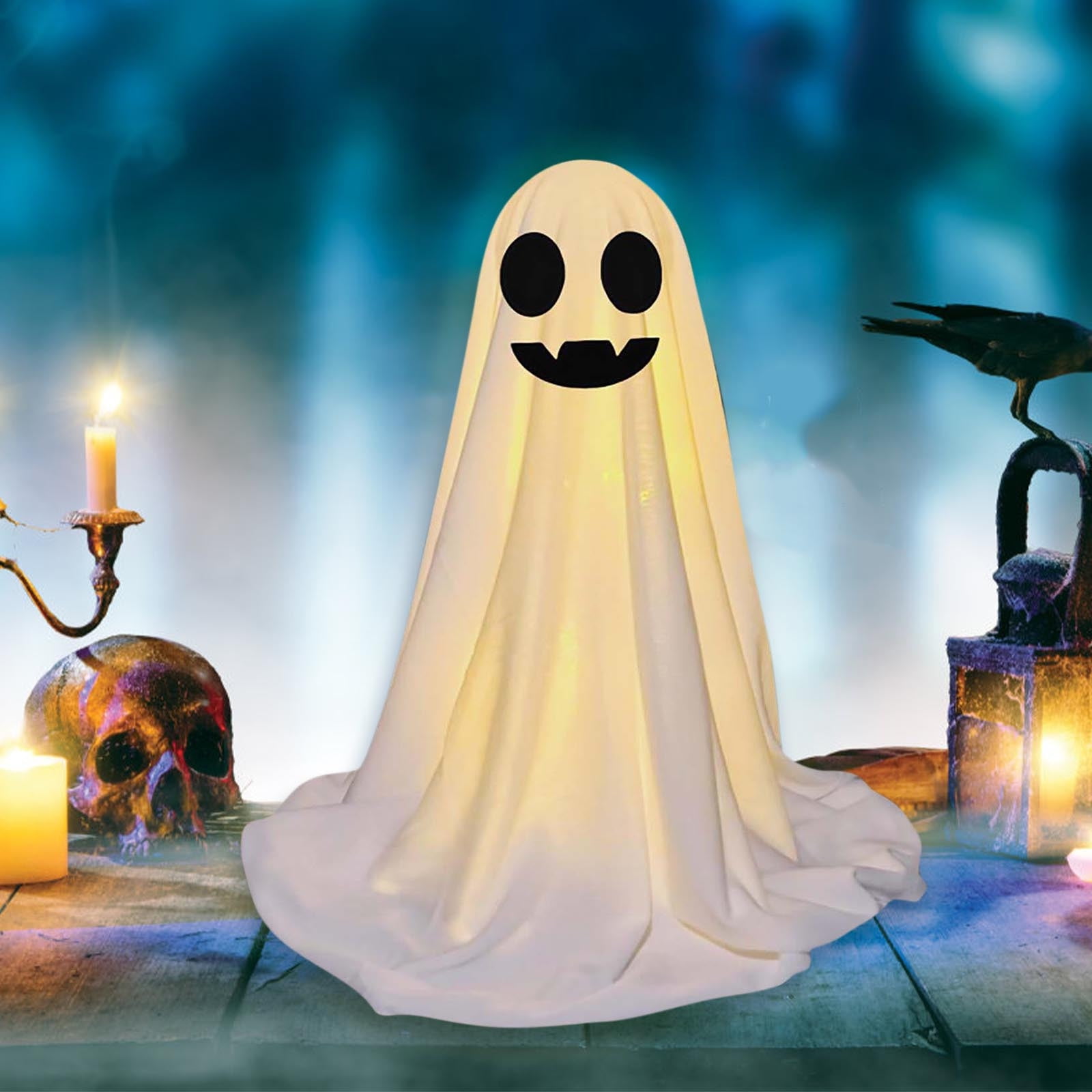 Eoozwa 1 Packs Ghost Halloween Decorations Outdoor Scary Haunted Ghost ...