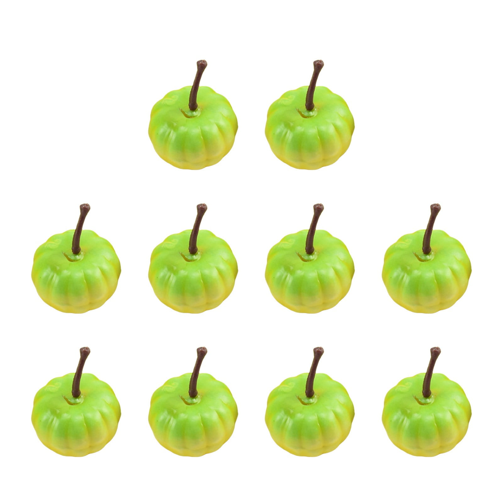 Eoozwa 10PCS Artificial Mini Fake Pumpkins, Plastic Pumpkins with Fall ...
