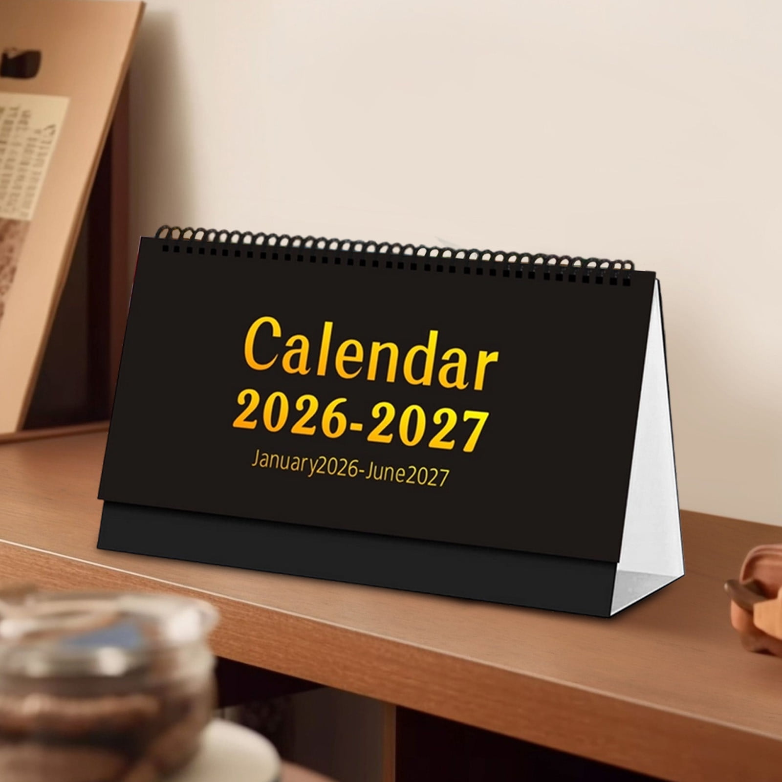 Eoozwa 2 Counts 2026 Desk Calendar Minimalist Paper Wall Calendar with ...