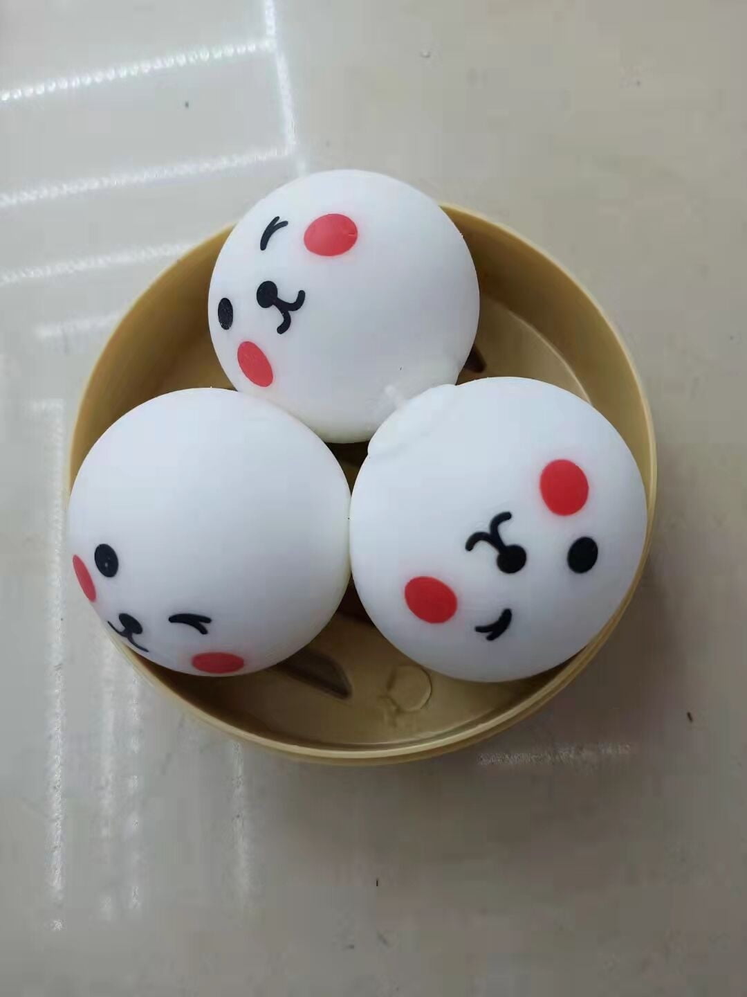 Eoozwa 2 Counts Sensory Stress Relief Toys 6 Realistic Squishy Buns ...