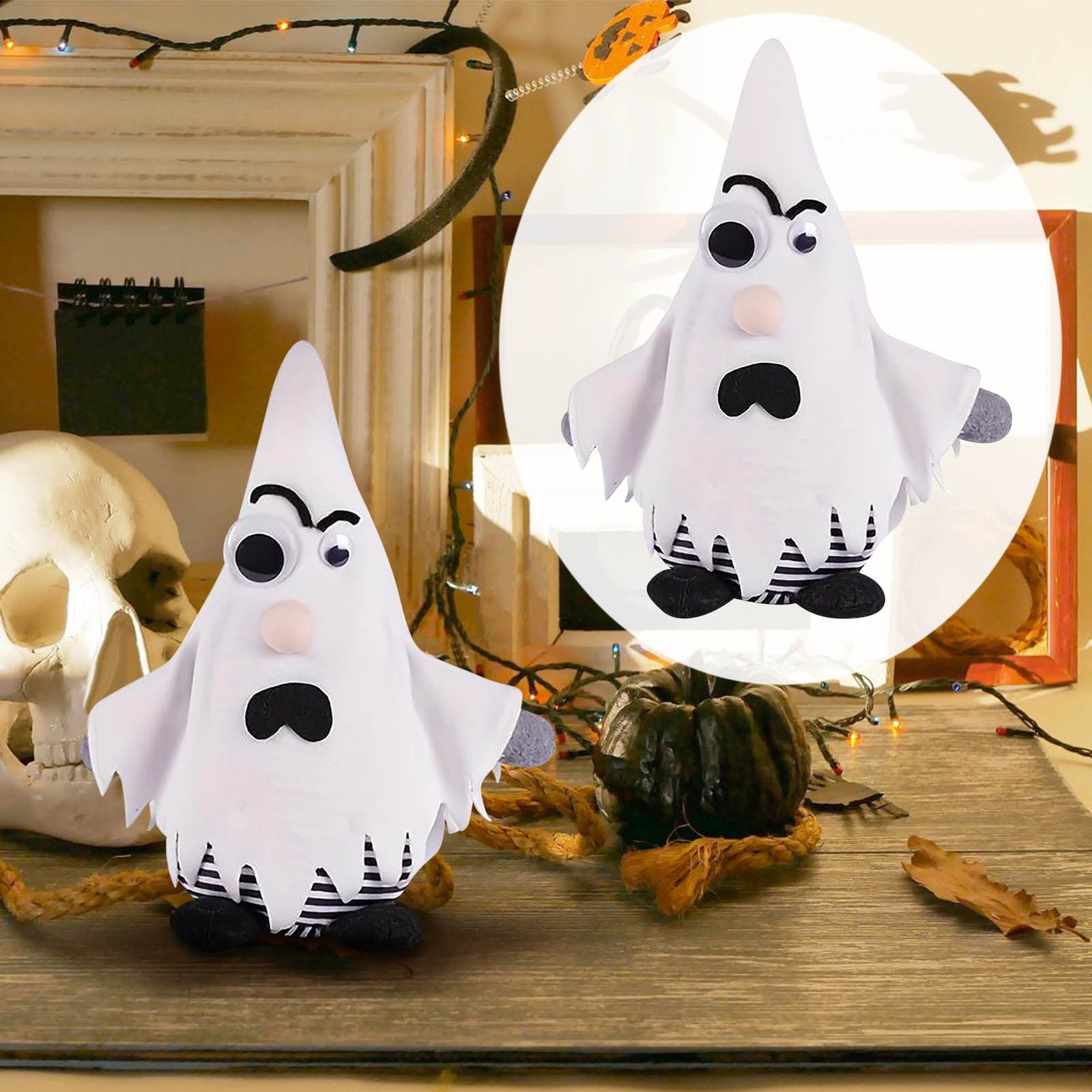 Eoozwa 2 Packs Halloween Witch Fabric Decoration Spooky Hanging Ghost ...