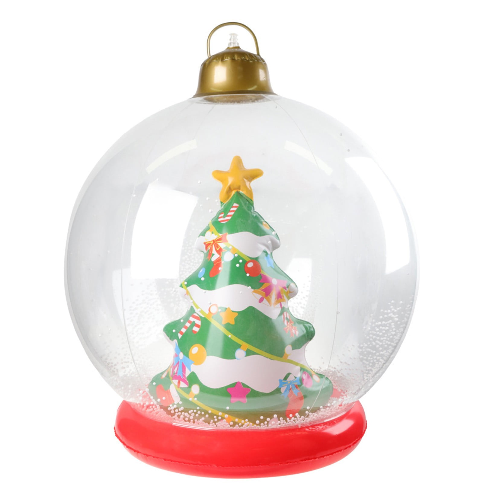 Eoozwa 28 Inch Inflatable Christmas Ball PVC Outdoor Decor for Yard ...