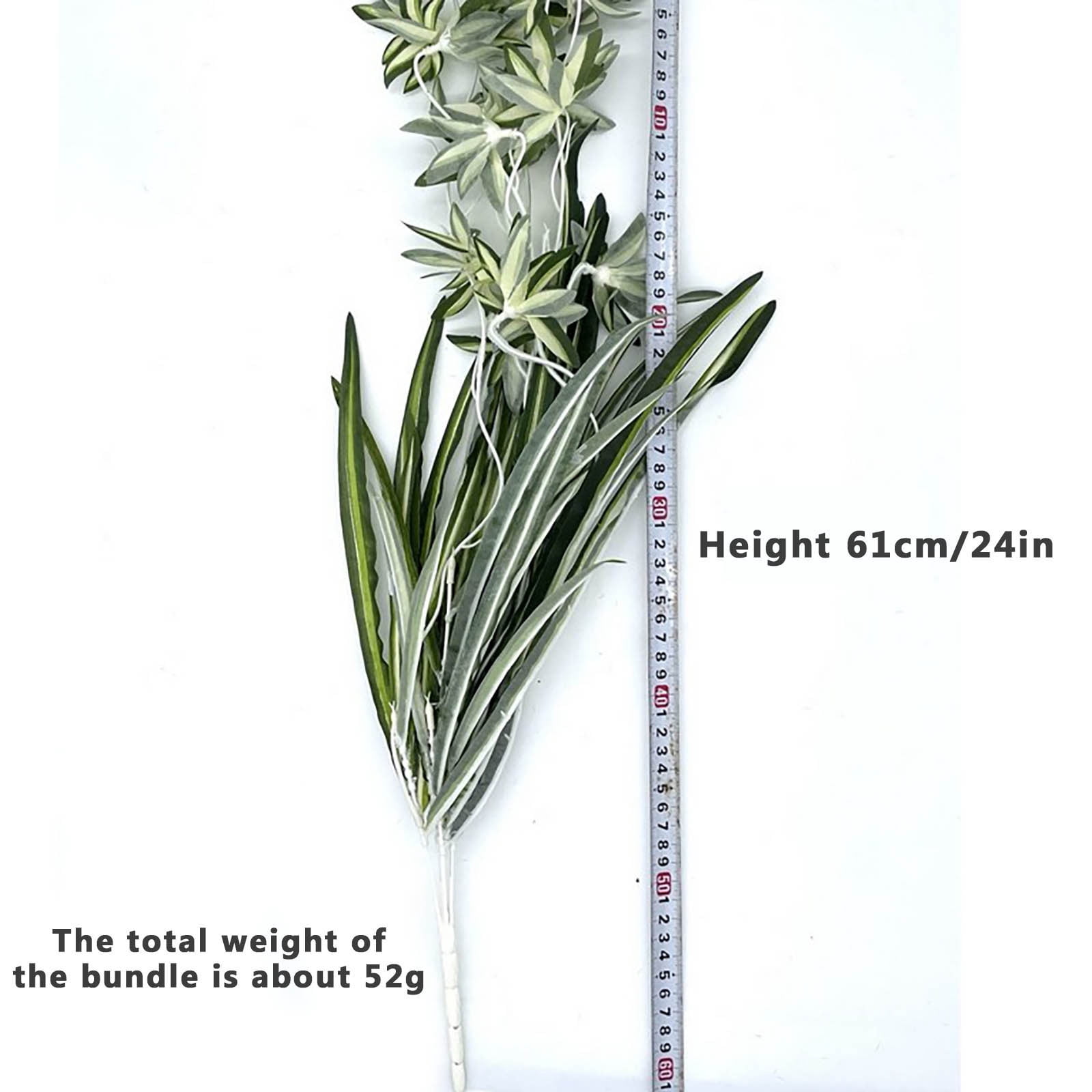 Eoozwa 3 Packs 23.6inch Artificial Spider Plant Hanging Greenery ...