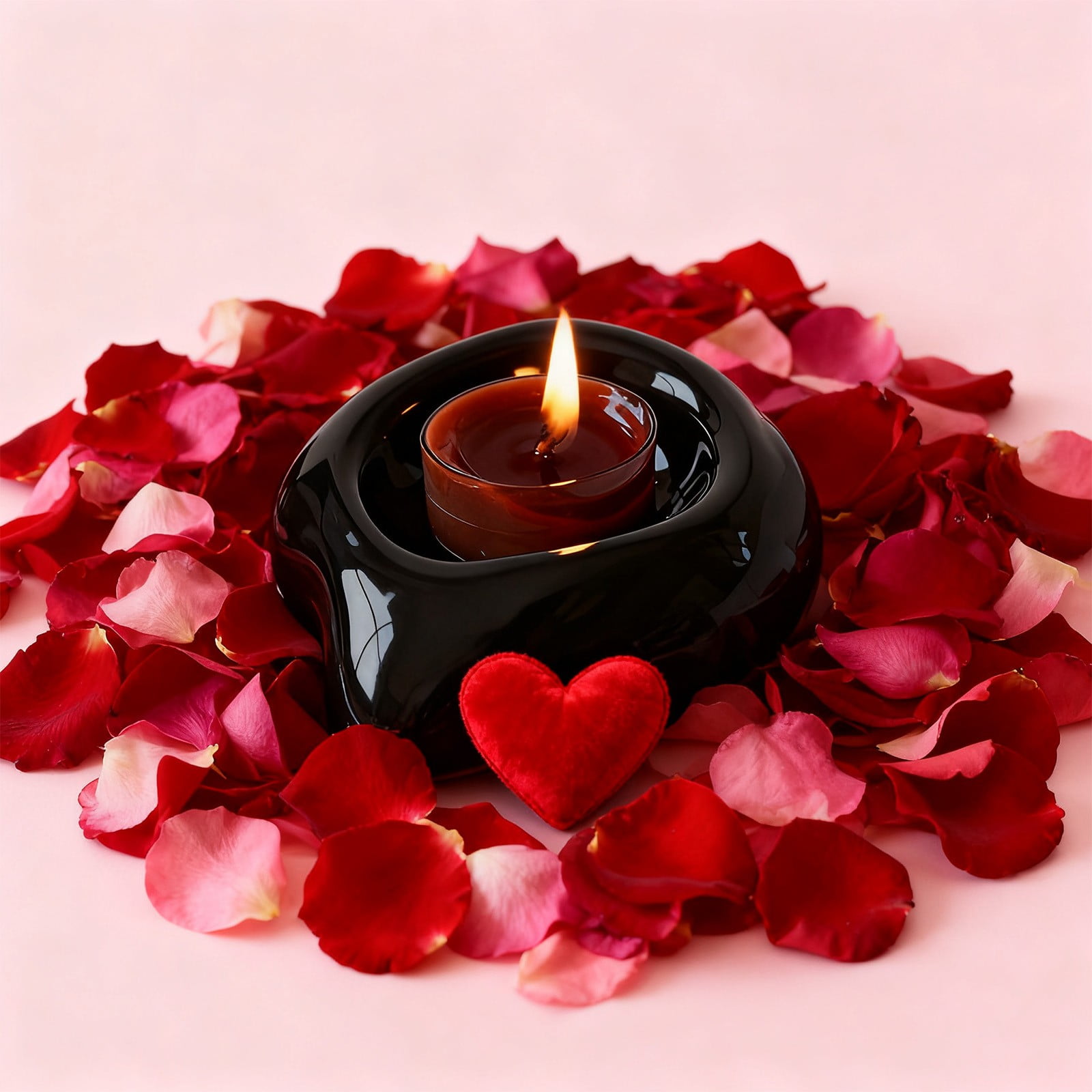 Eoozwa 3 Packs Ceramic Heart Candle Holders Romantic Dinner Table Decor ...