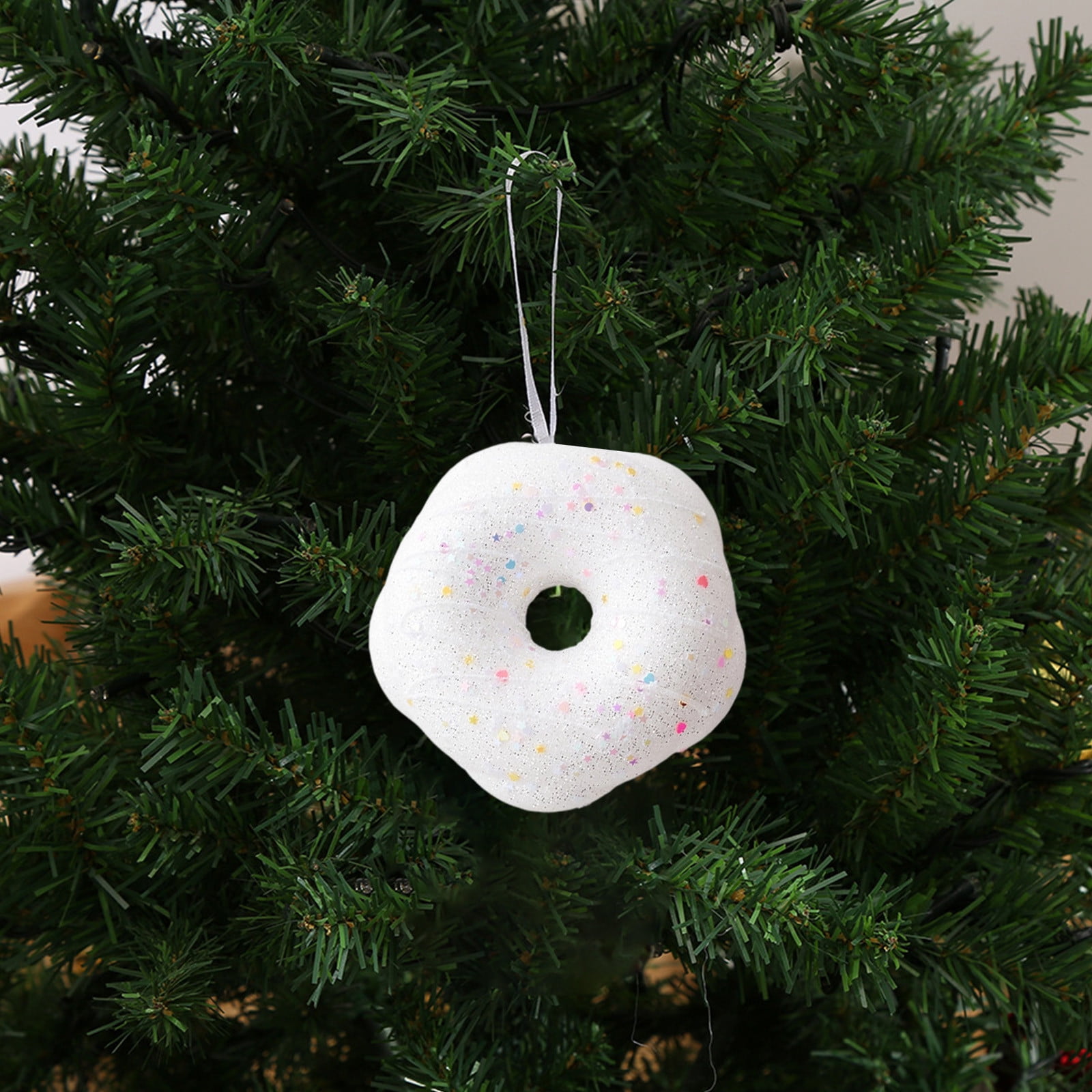 Eoozwa 3 Packs Christmas Tree Ornaments Set 3D Plastic Hanging ...