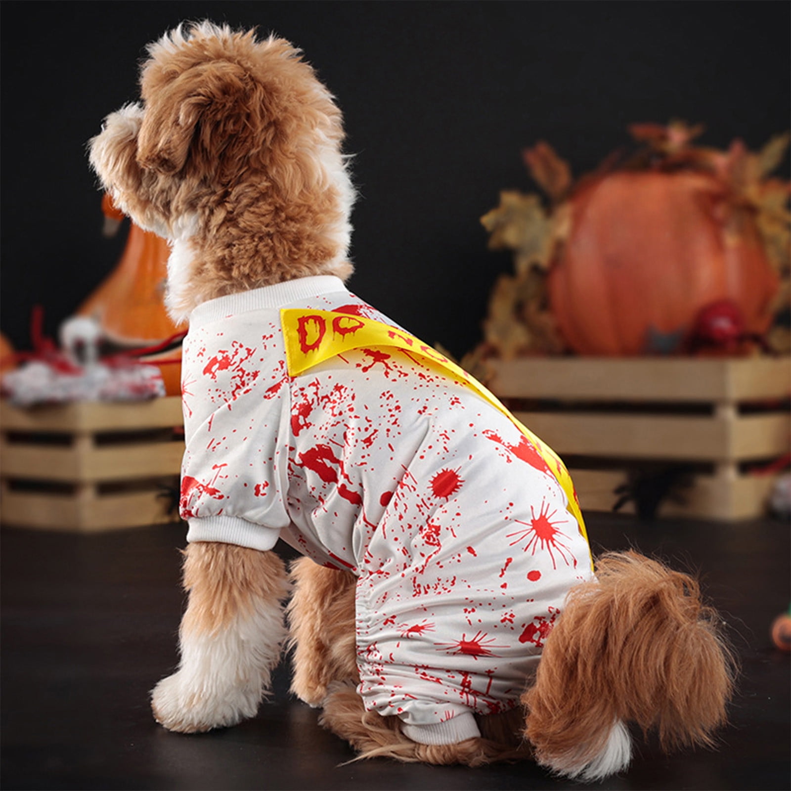 Eoozwa 3 Packs Halloween Pet Clothes Skirt Cosplay Dog Costume with Seals Print Special Cute for ...