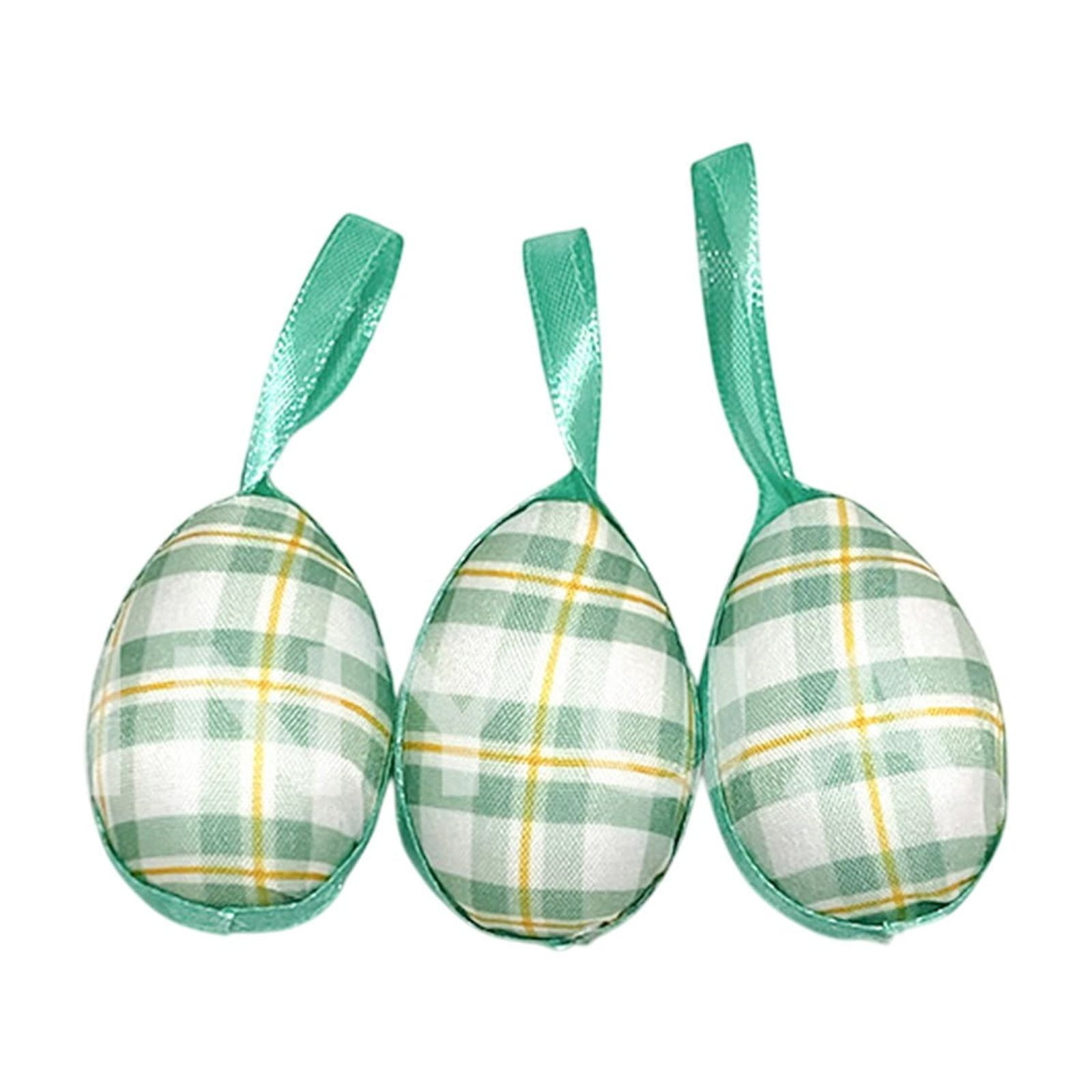 Eoozwa 3PCS Easter Hanging Eggs Colorful Plastic Hanging Ornaments ...