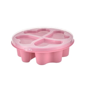 Fasiaou Stainless Steel Divided Food Box with Lid 3 Compartment Bento ...