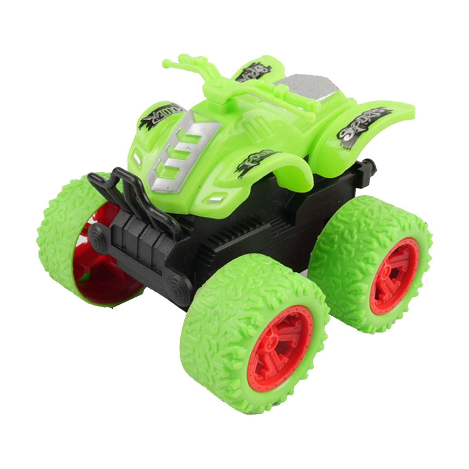 Eoozwa 4WD Friction Power Car No Batteries Required Durable ABS Plastic ...