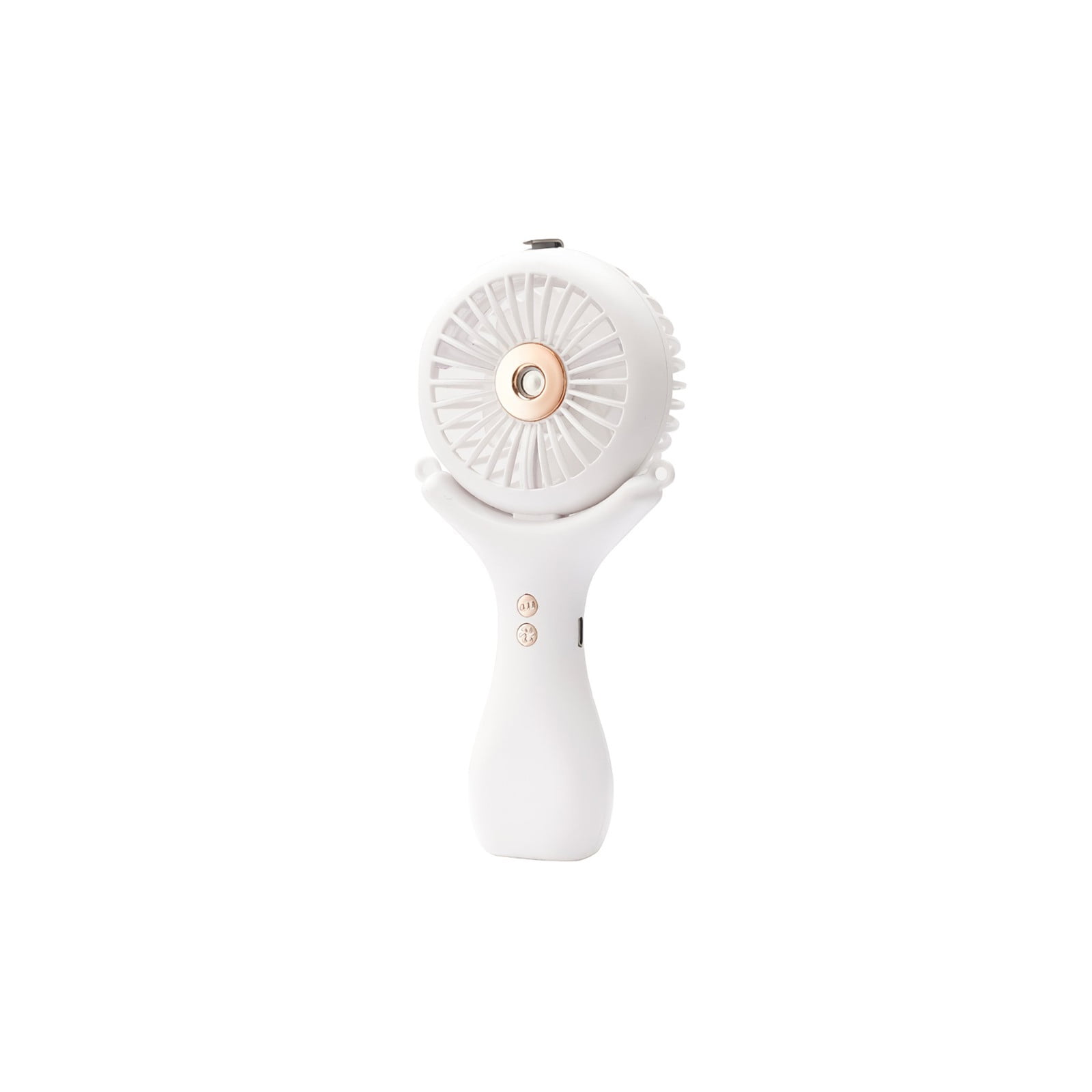 Eoozwa 500mAh USB Rechargeable Mist Fan, 4 Speed Handheld with Water ...