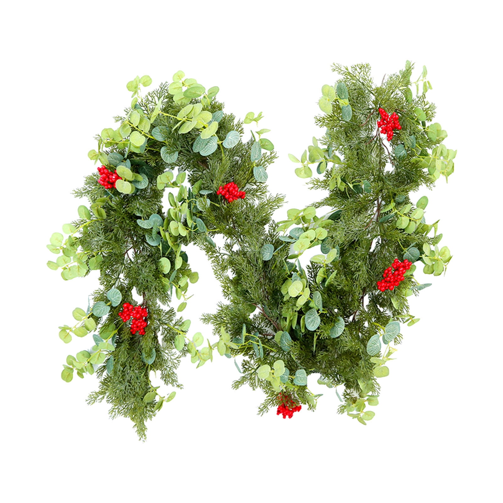 Eoozwa 78.7" Christmas Cedar Pine Garlands, Artificial Cedar Garland ...