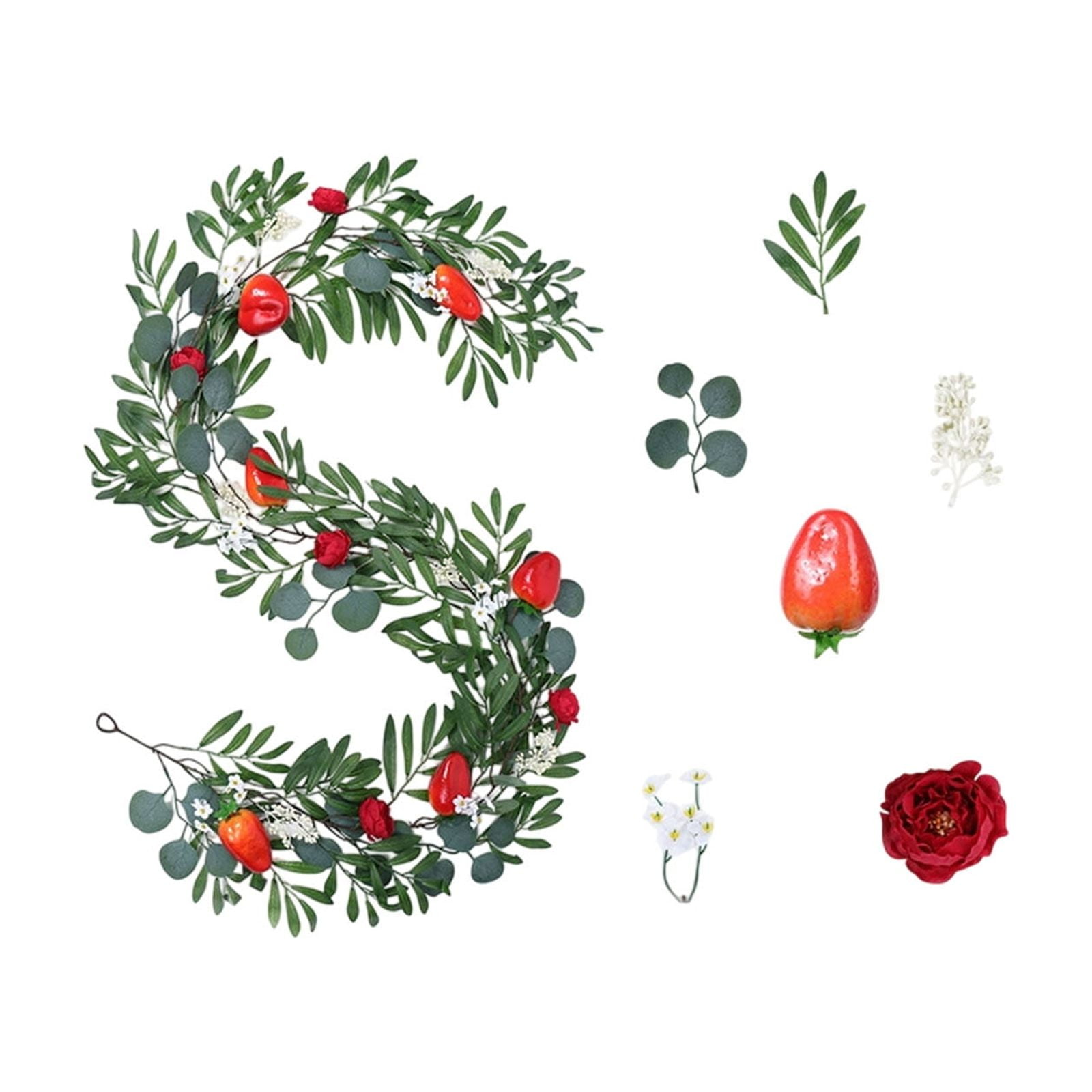 Eoozwa 79" Artificial Lemon Garland Spring Summer Faux Fruit Vine ...