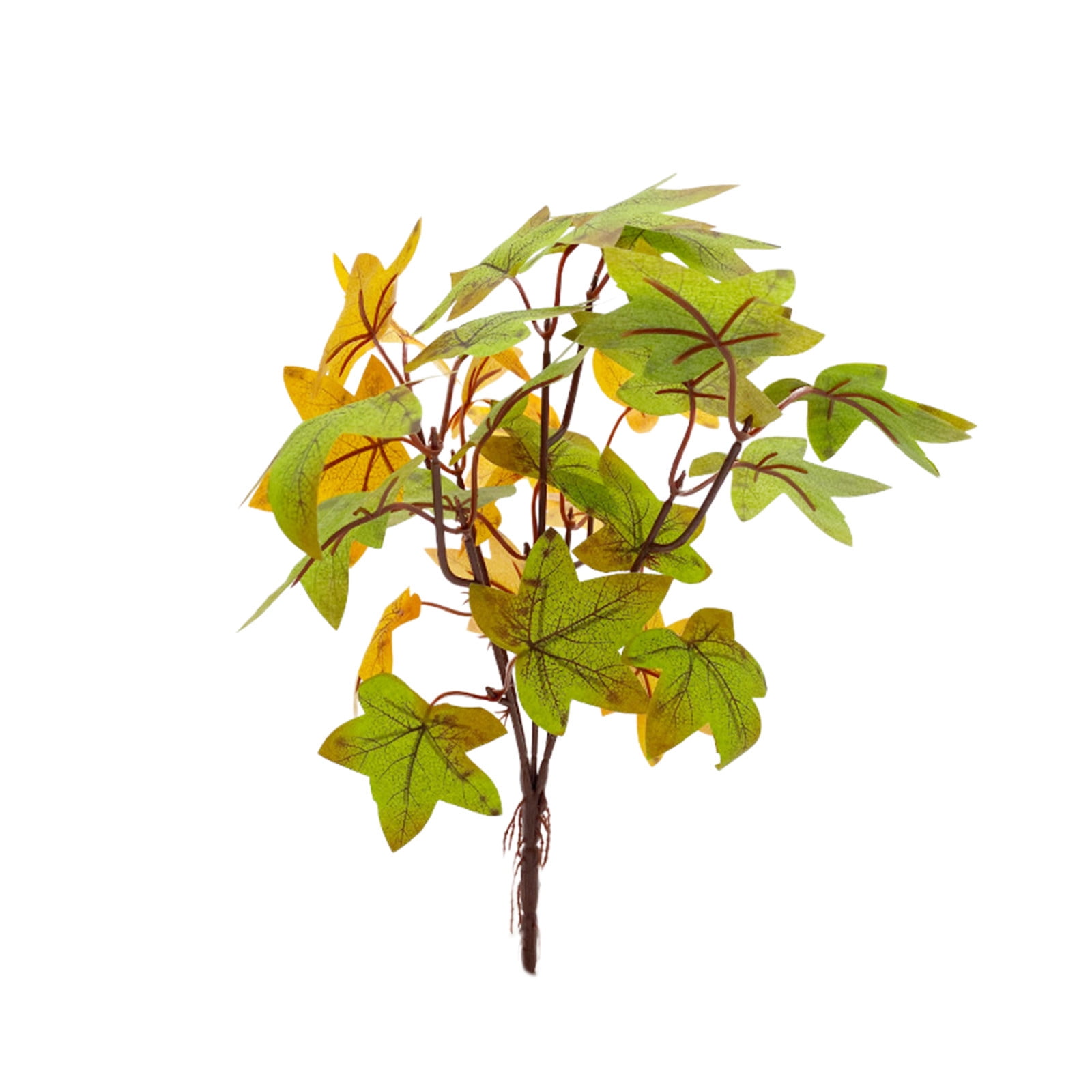 Eoozwa Artificial Maple Leaves Branches Fake Fall Maple Shrubs ...