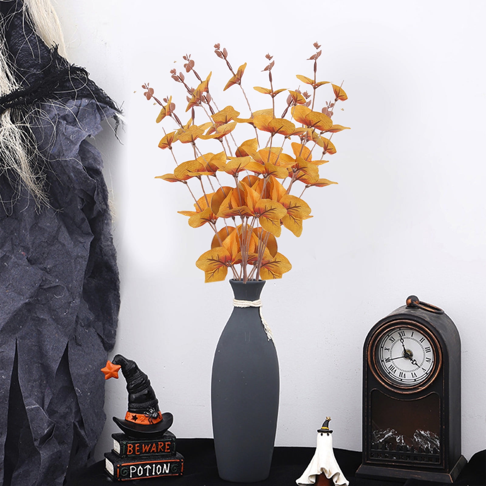 Eoozwa Artificial Silk Maple Leaf Bouquet Real Touch Foliage for ...