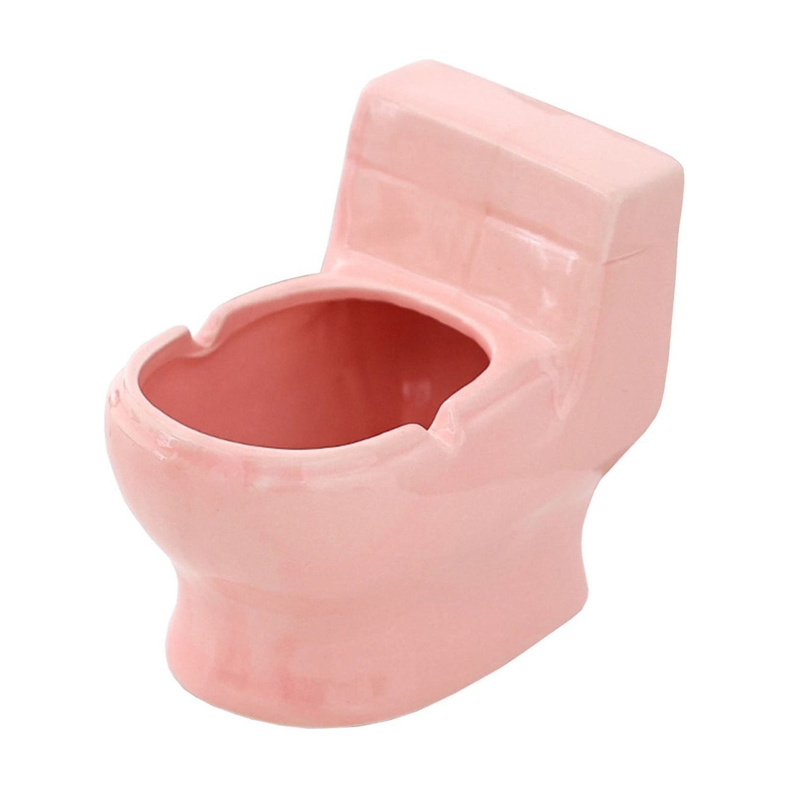 Eoozwa Ceramic Ashtray Toilet Shaped Ashtray Creative Wall Mounted Or ...