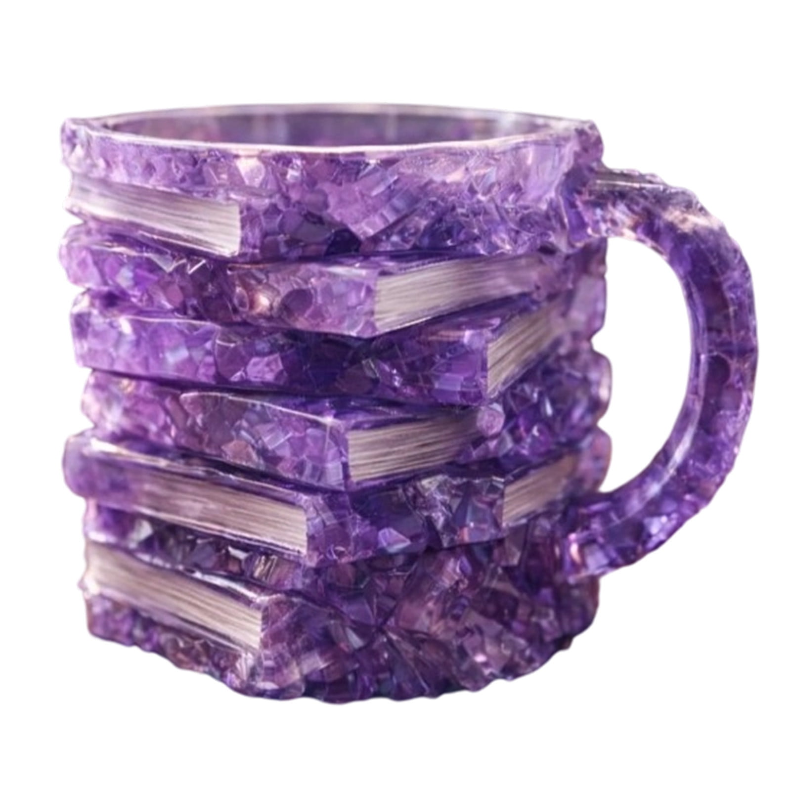 Eoozwa Crystal Glass Mug 200ml Clear for Coffee Tea Desk Shelf Decor ...