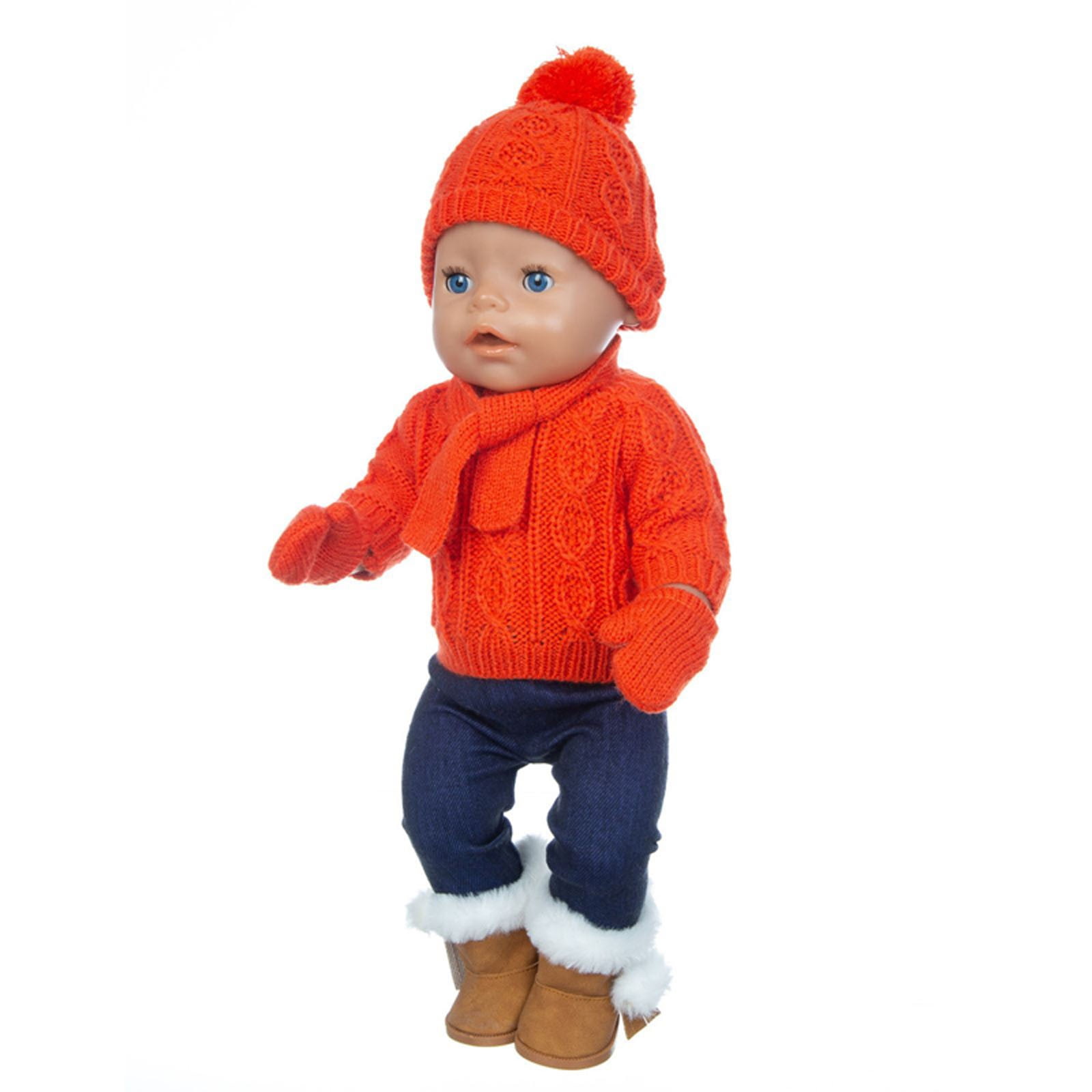 Eoozwa Doll Christmas Costume Set DIY Clothing for Holiday Dress Up ...