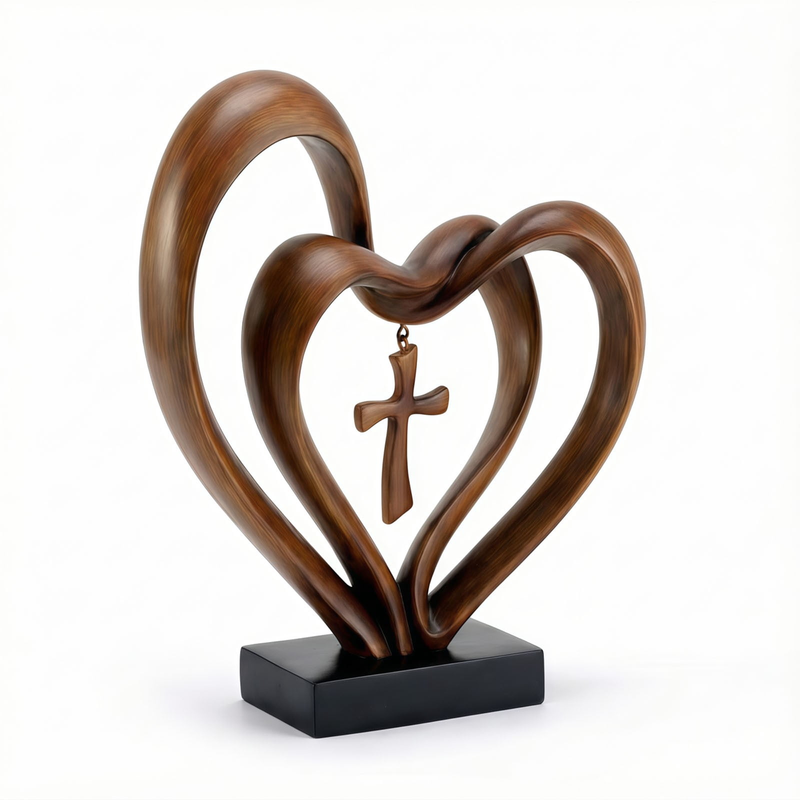 Eoozwa Double Heart Table Decor Resin Pedestal Centerpiece for Wedding ...