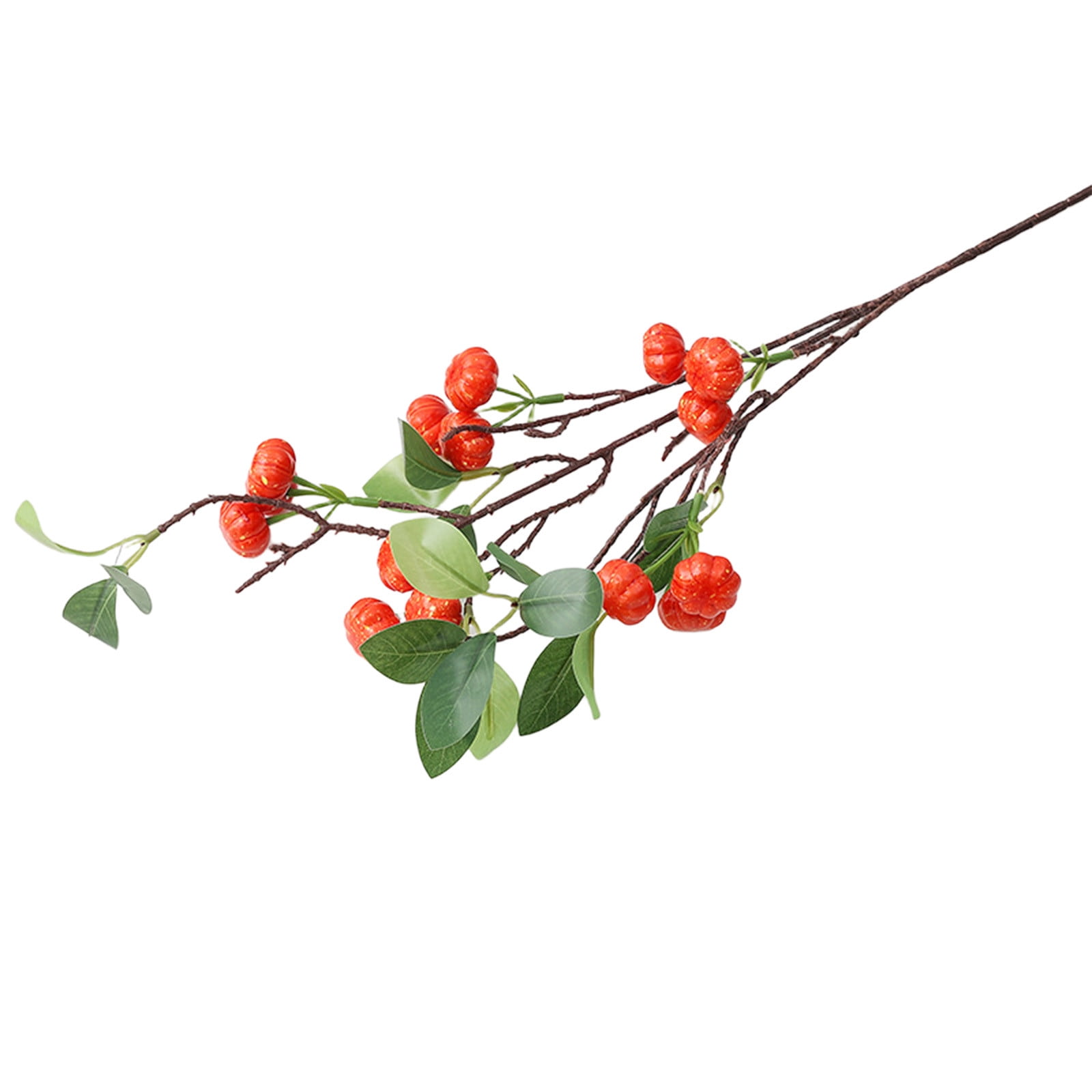 Eoozwa Fall Artificial Berry Stems Berry Picks Branches Fall Orange ...