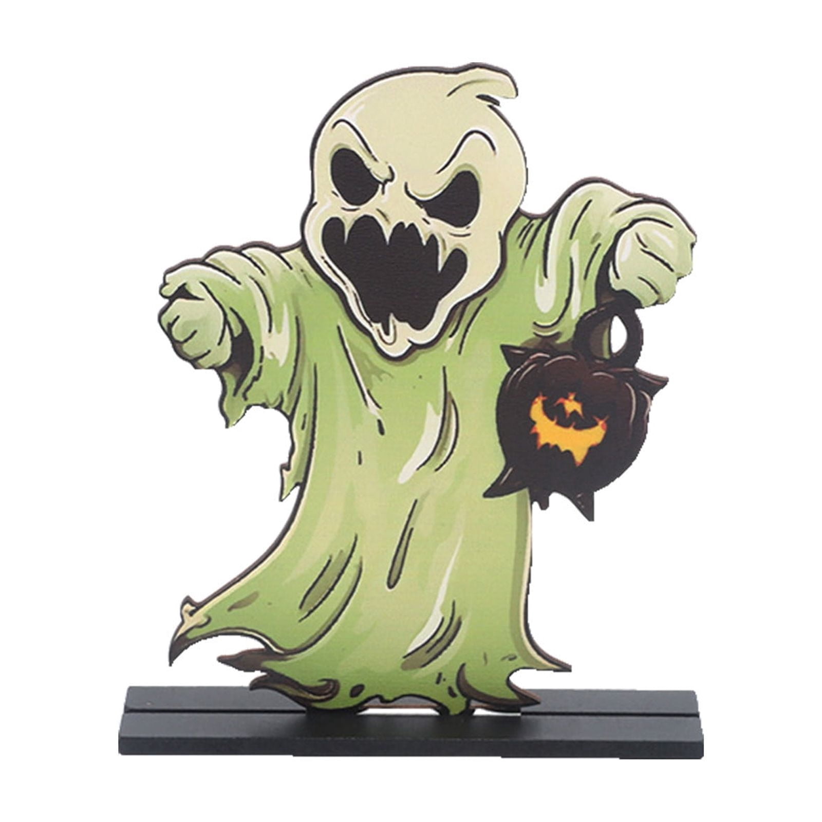 Eoozwa Farmhouse Halloween Decorations - Wooden Ghost Table Signs ...