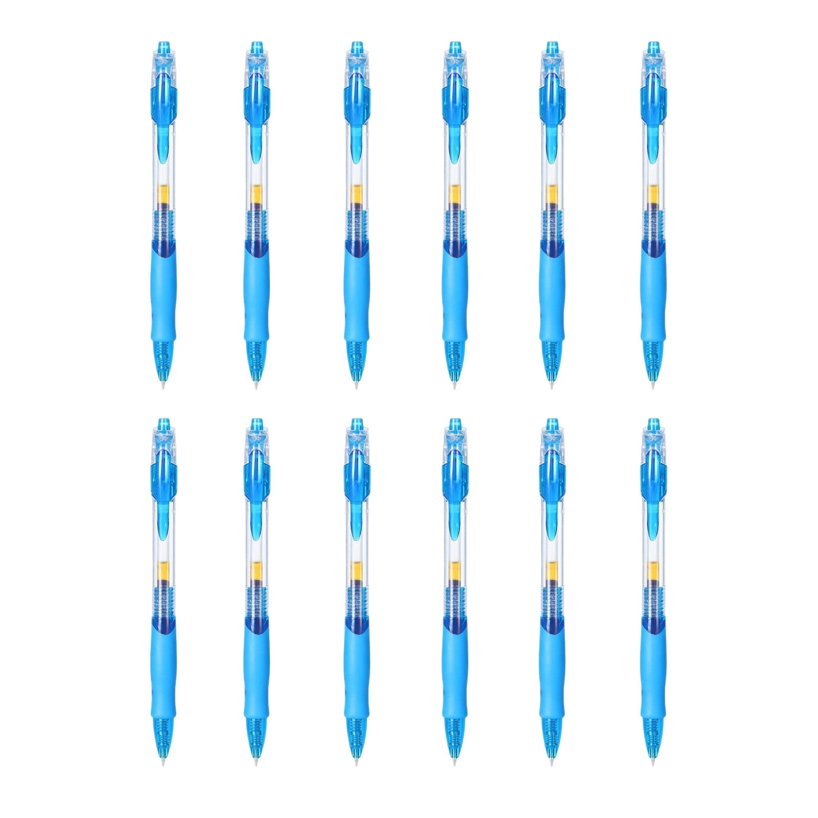 Eoozwa Fine Point Gel Pens 12 Pack 0.5mm Black Ink Smooth Writing for ...